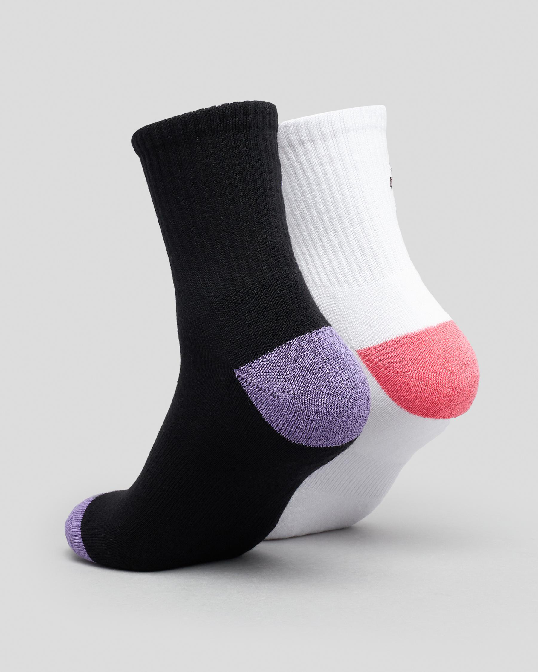 Shop Santa Cruz Womens Stack Quarter Sock Pack In Multi - Fast Shipping ...