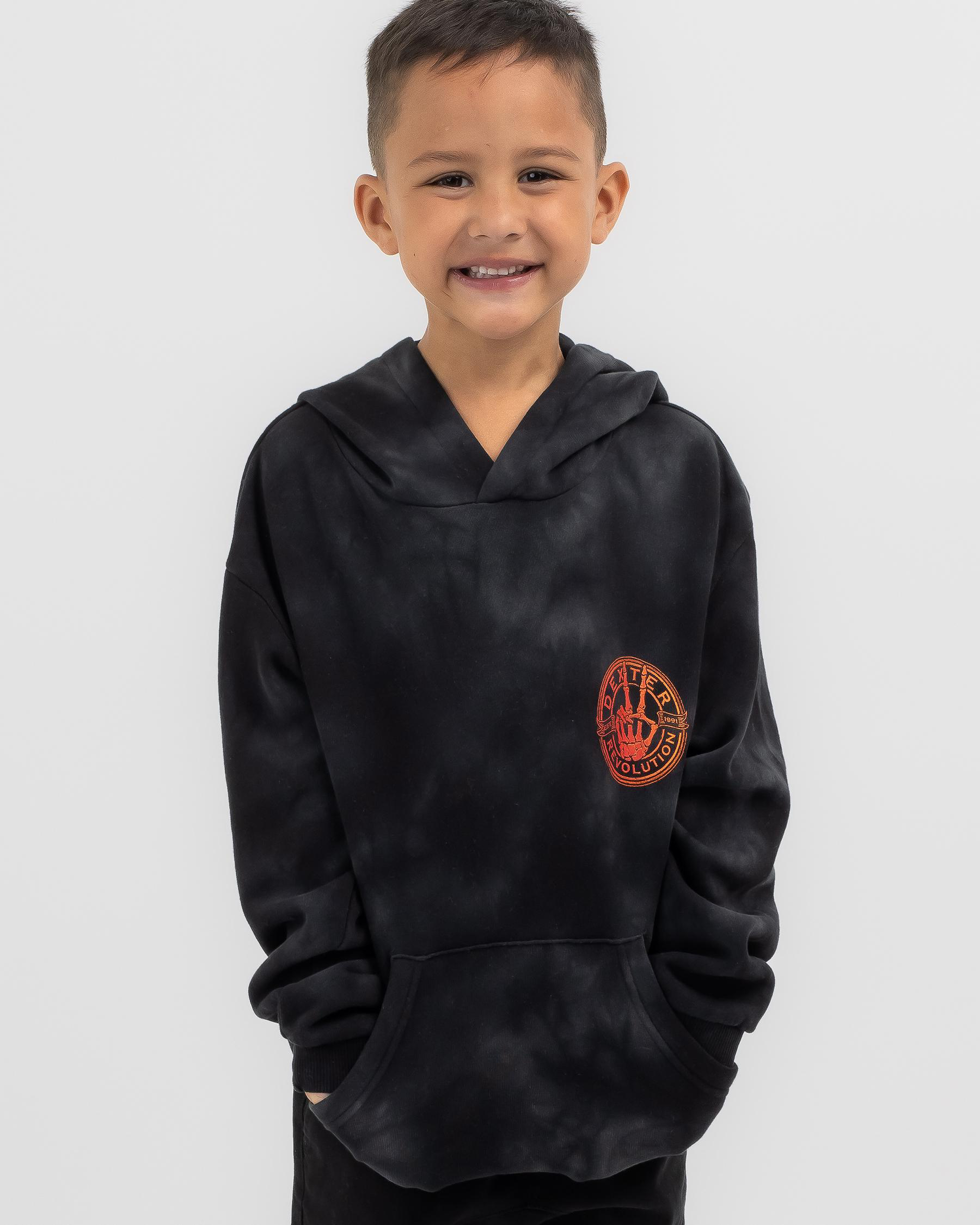 Shop Dexter Toddlers' Fader Hoodie In Black Mottle - Fast Shipping ...