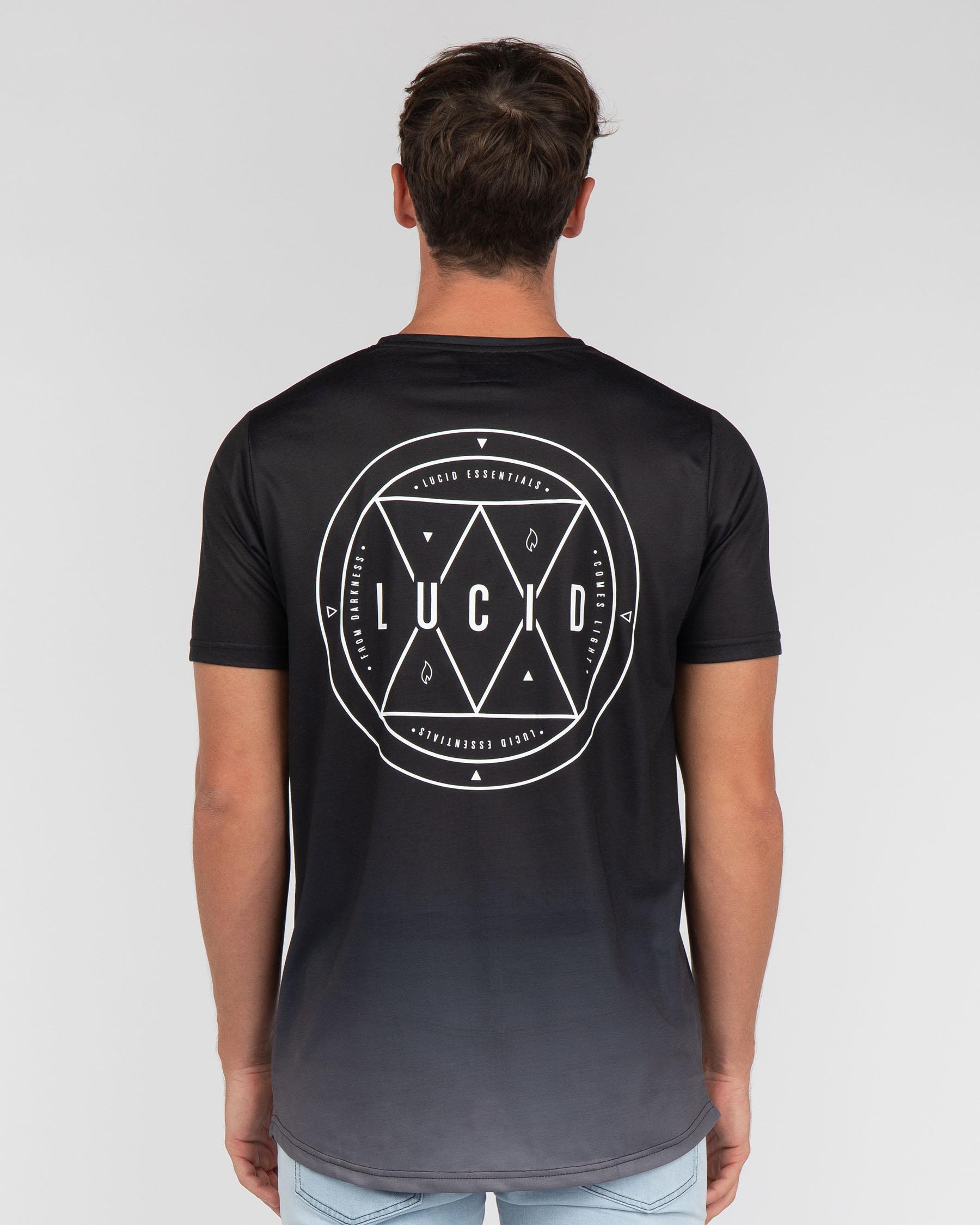 Shop Lucid Reflect T-Shirt In Black Fade - Fast Shipping & Easy Returns ...