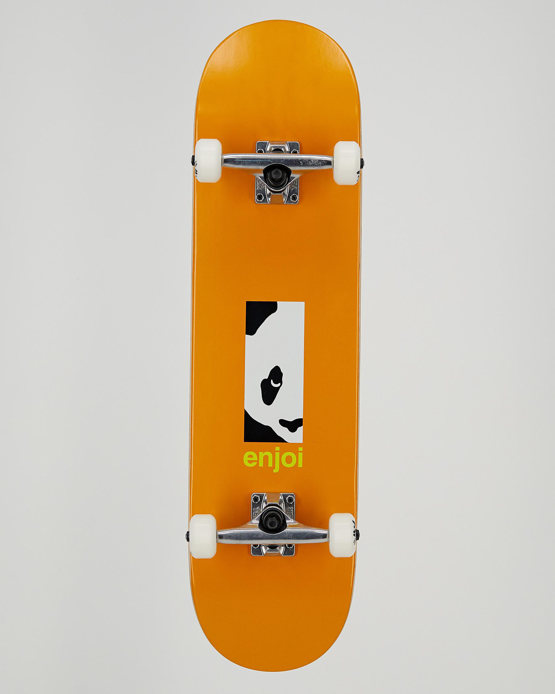 Shop Enjoi Box Panda 8.125" Complete Skateboard In Orange - Fast ...