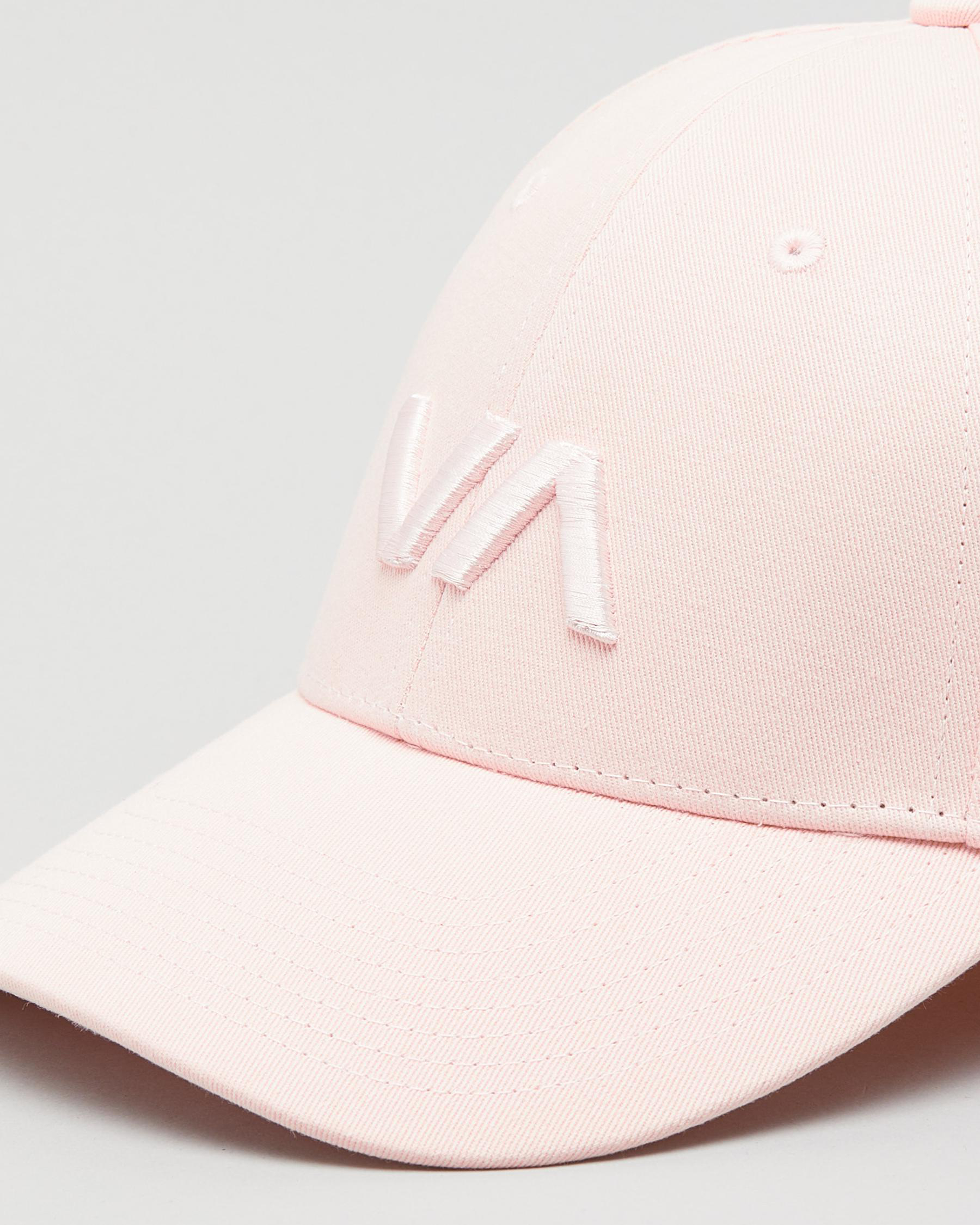 Shop RVCA VA Baseball Cap In Blush - Fast Shipping & Easy Returns ...