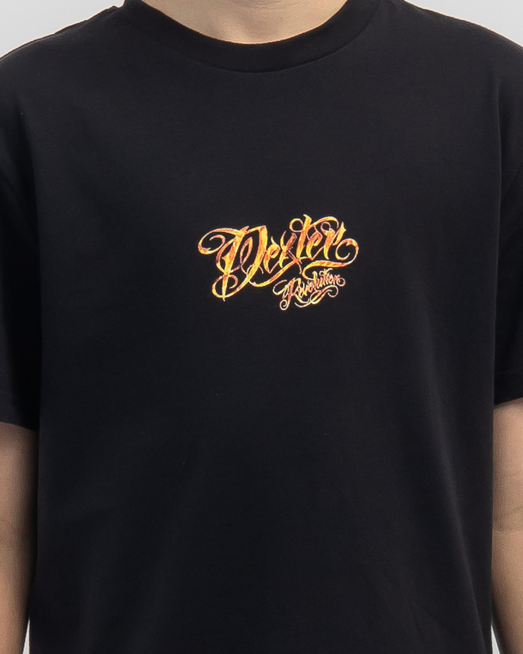 Shop Dexter Boys' Rider T-Shirt In Black - Fast Shipping & Easy Returns ...