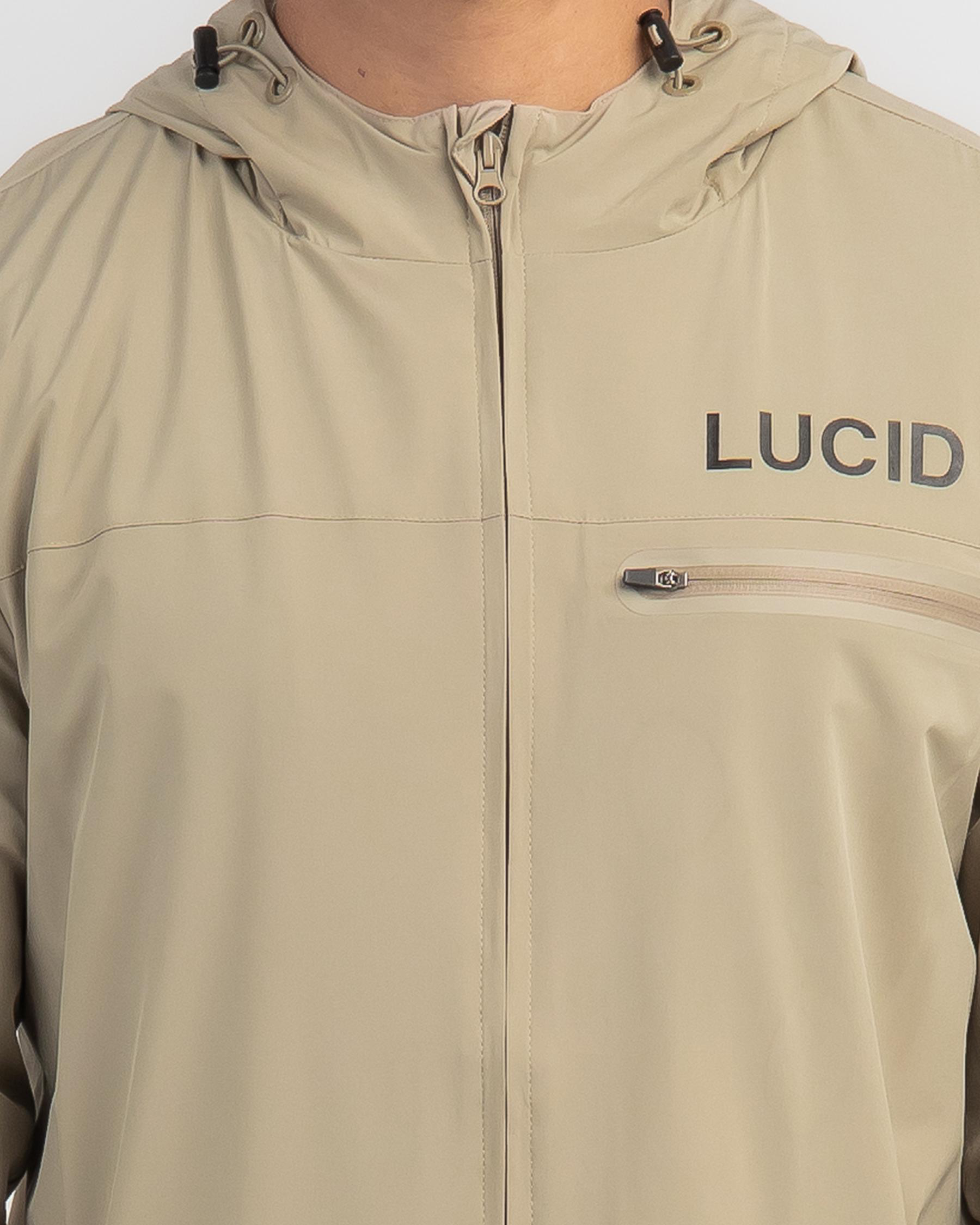 Shop Lucid Plane Hooded Jacket In Stone - Fast Shipping & Easy Returns ...