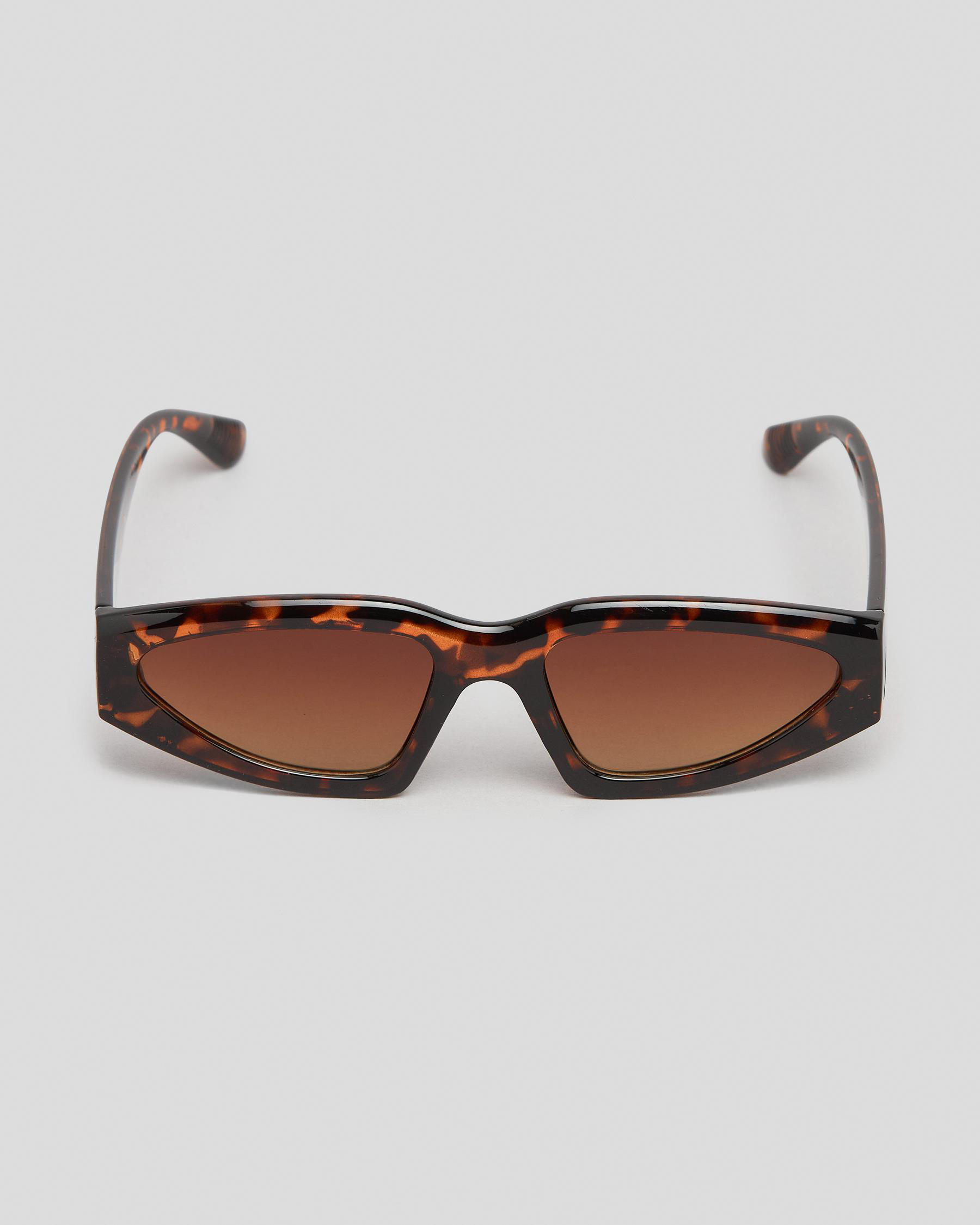 Shop Indie Eyewear Mendez Sunglasses In Tort/gd Brown - Fast Shipping ...