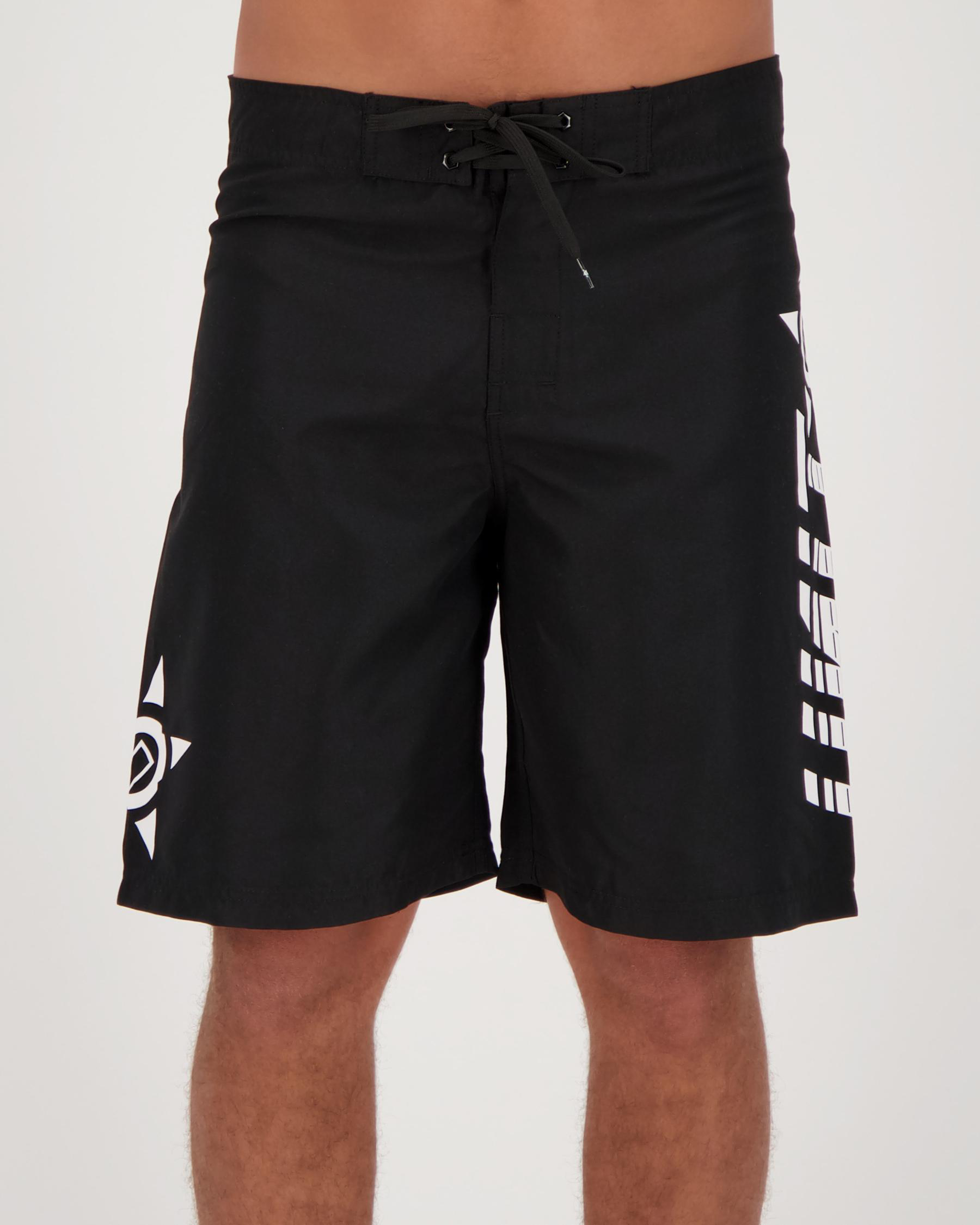 Shop Unit Flipside Board Shorts In Black - Fast Shipping & Easy Returns ...