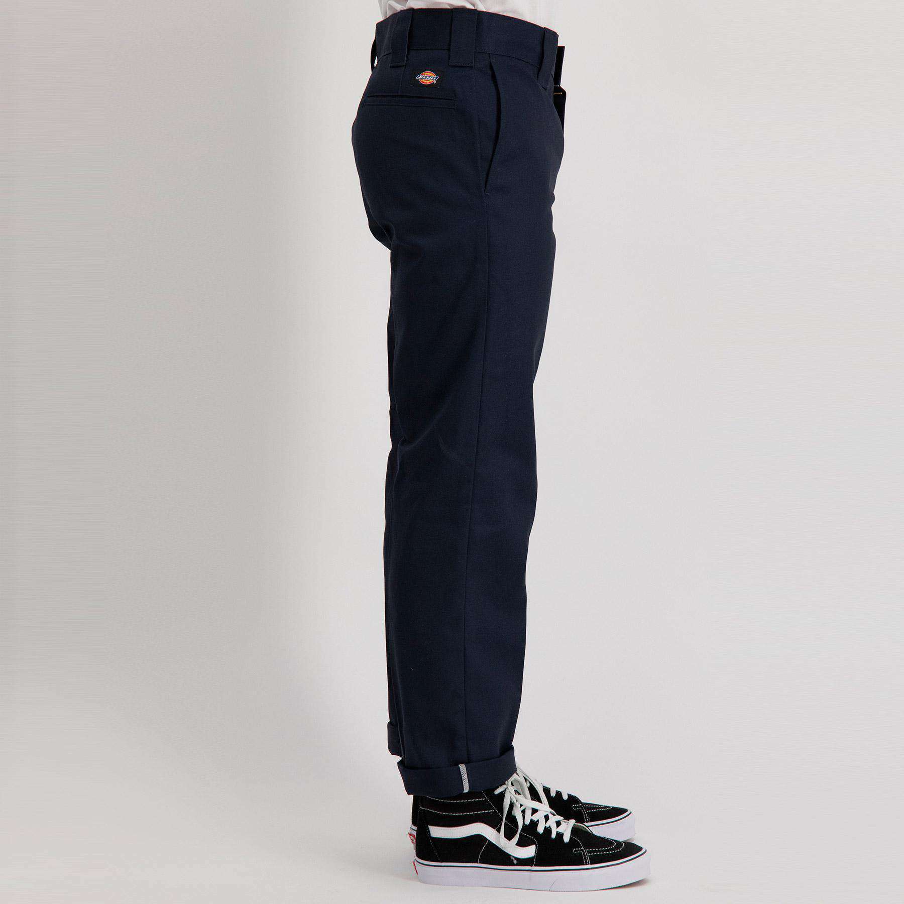 Shop Dickies 873 Slim Straight Work Pants In Dark Navy - Fast Shipping ...