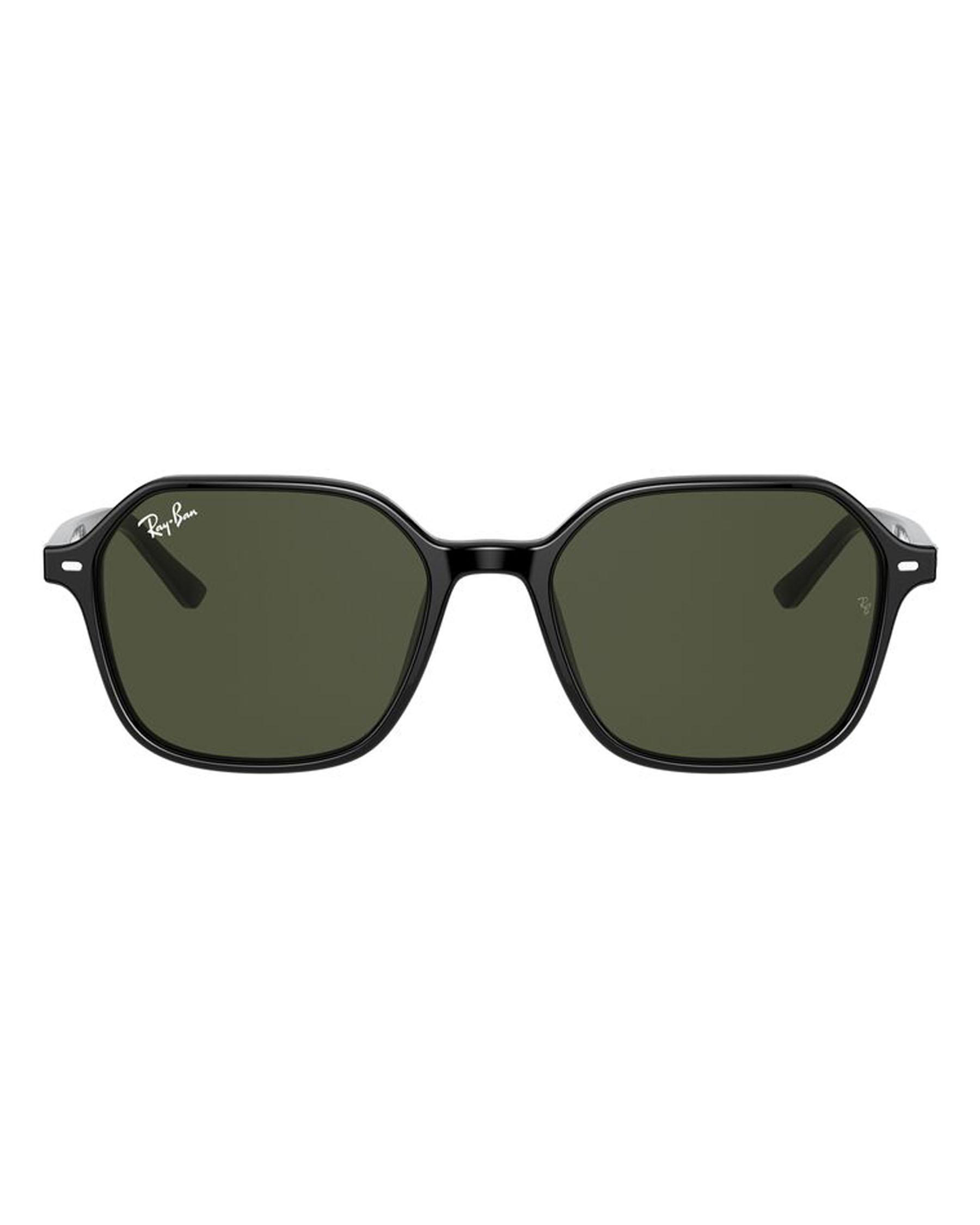 Shop Ray-Ban John RB9294 Sunglasses In Black W/g15 Green - Fast ...
