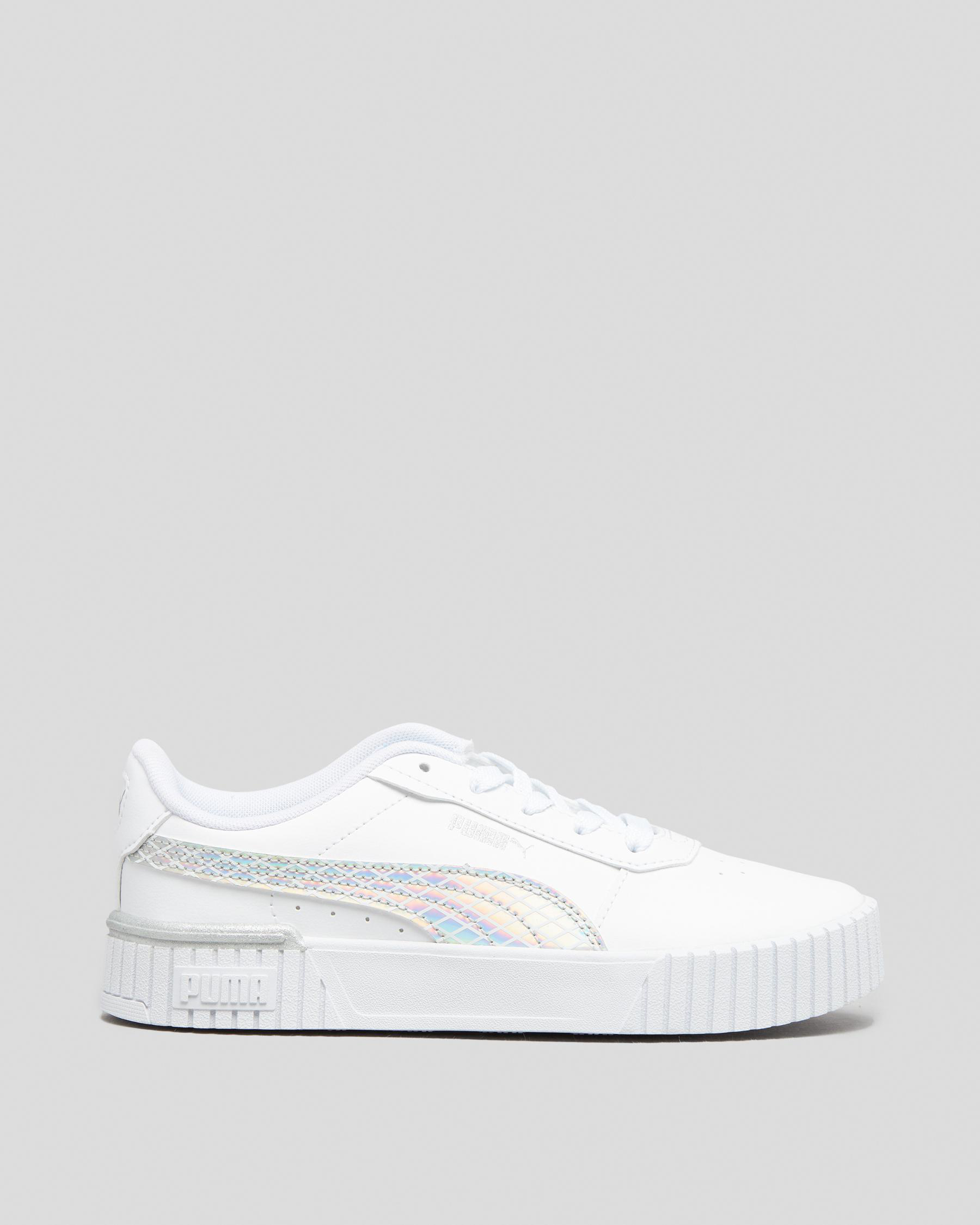 Shop Puma Girls' Mermaid Shoes In Puma White/hero Blue/puma Silver ...