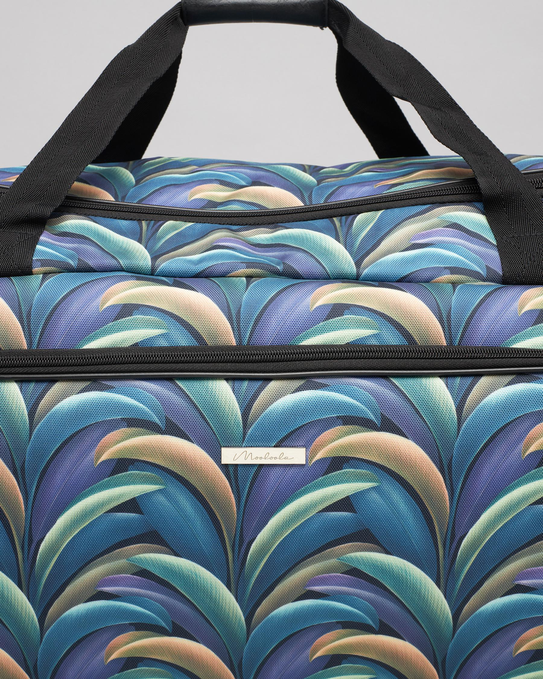 Shop Mooloola Rajah Large Wheeled Travel Bag In Green/black - Fast ...