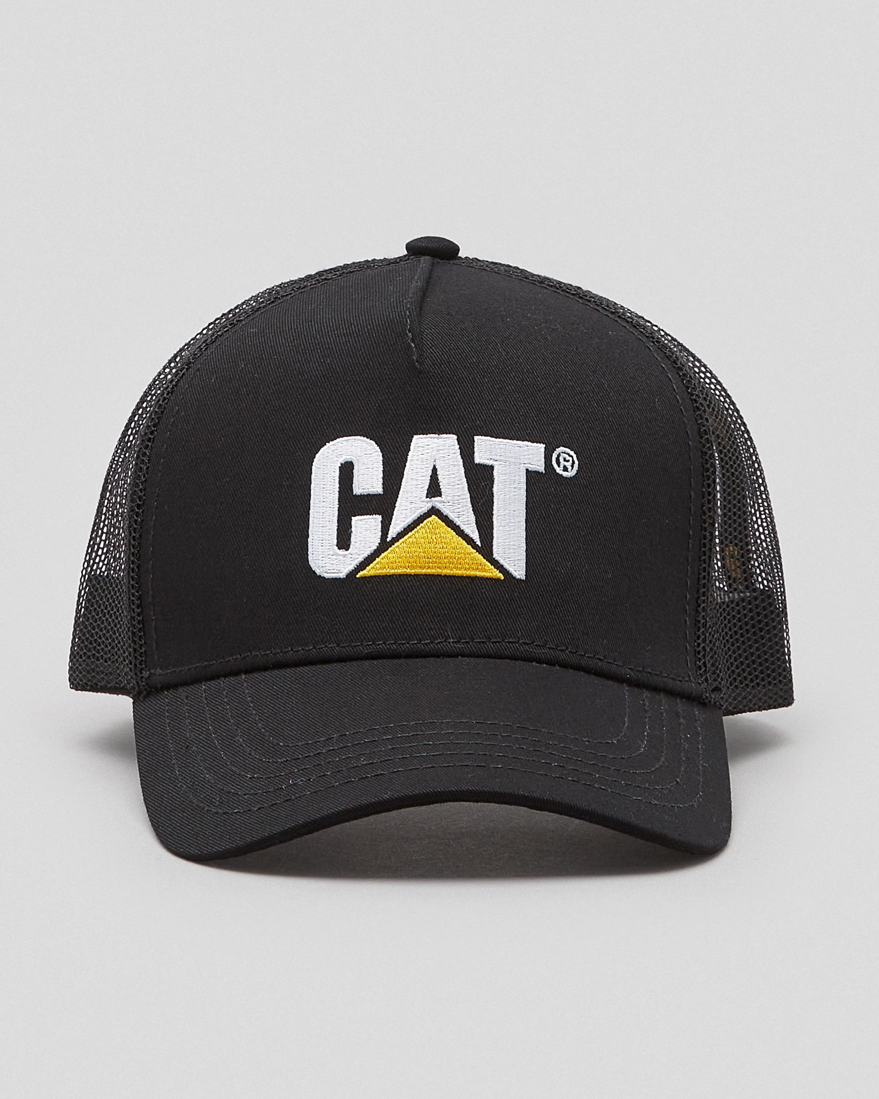 Shop Cat Design Mesh Cap In Pitch Black - Fast Shipping & Easy Returns ...