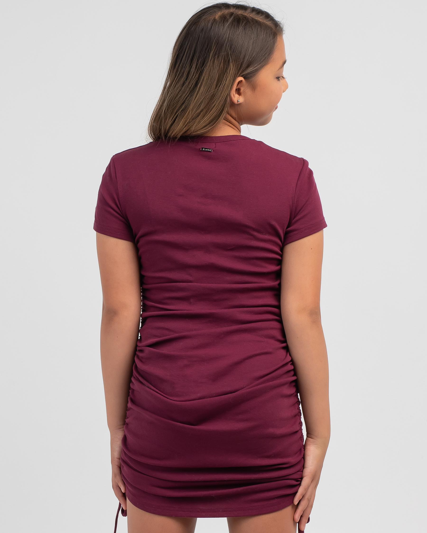 Shop Ava And Ever Girls' Reece Dress In Wine - Fast Shipping & Easy ...