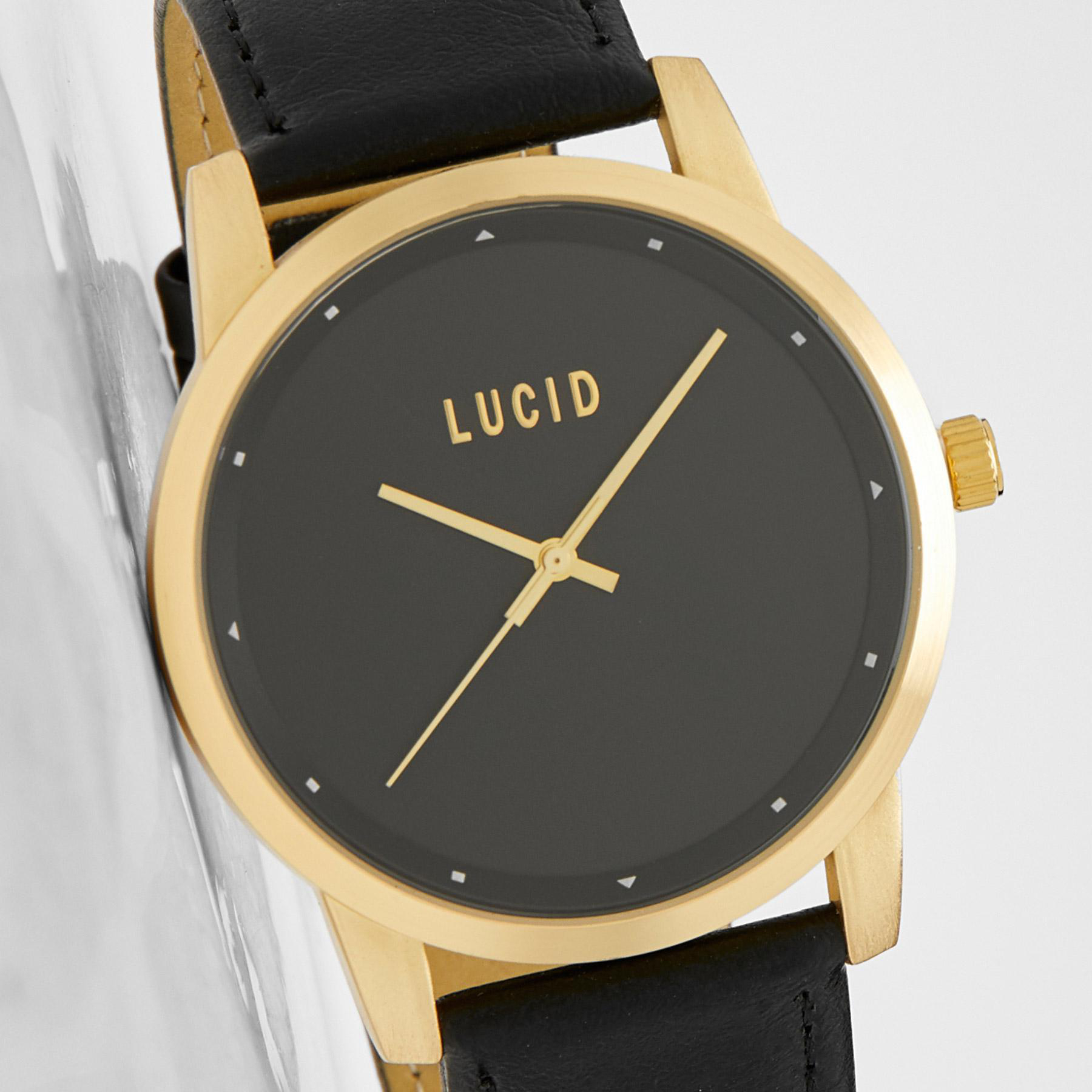 Shop Lucid Spirit Watch In Black/gold/black/gold - Fast Shipping & Easy ...