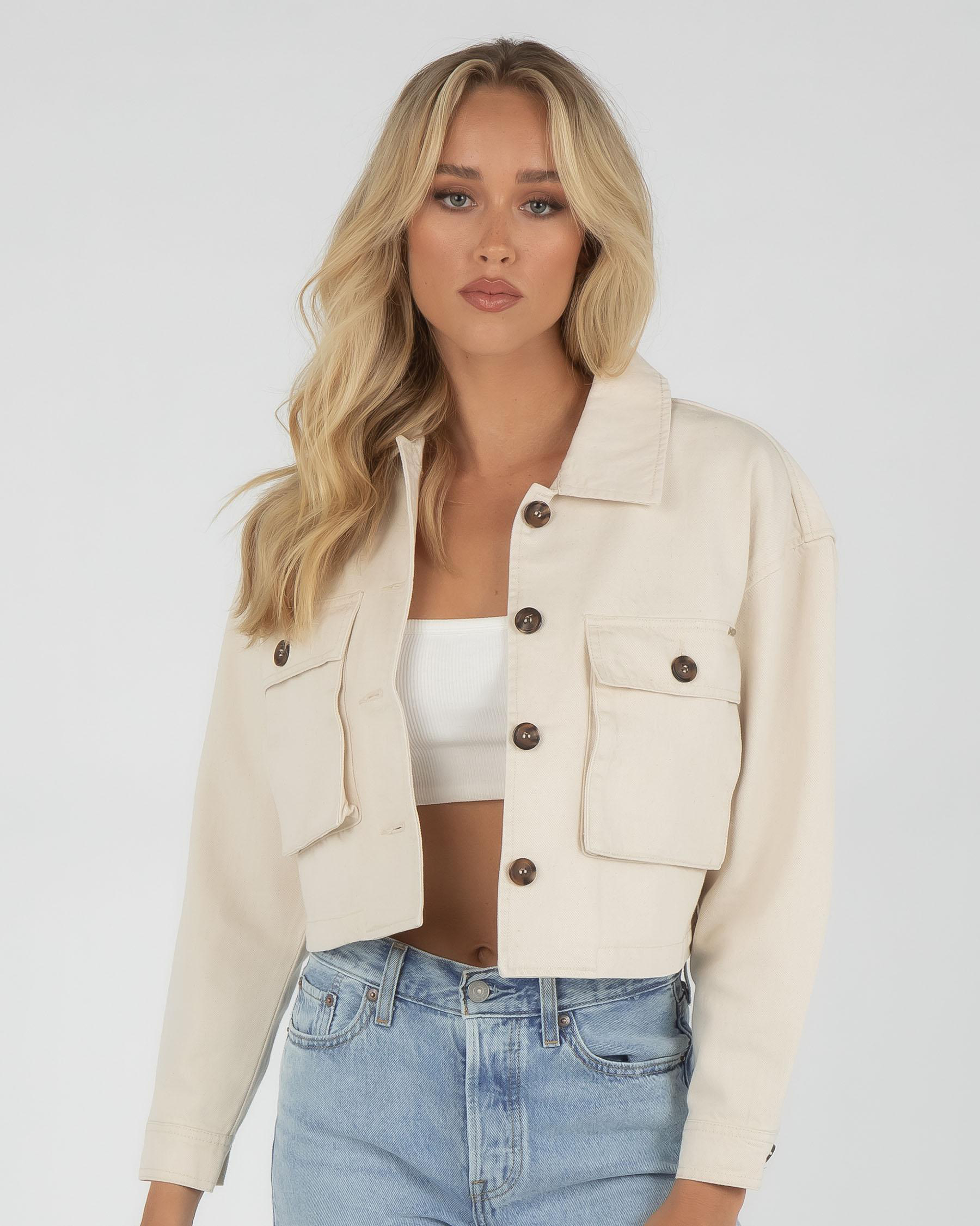 Shop Used Smitten Jacket In Natural - Fast Shipping & Easy Returns ...