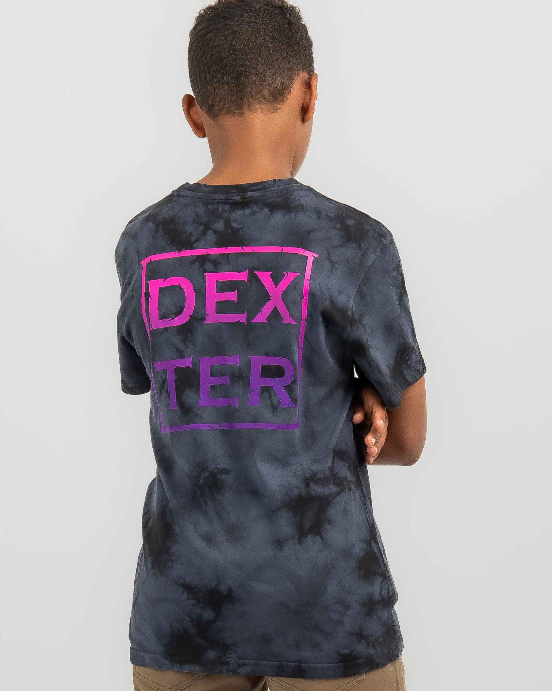Shop Dexter Boys' Pierce T-shirt In Blue Mottle - Fast Shipping & Easy ...