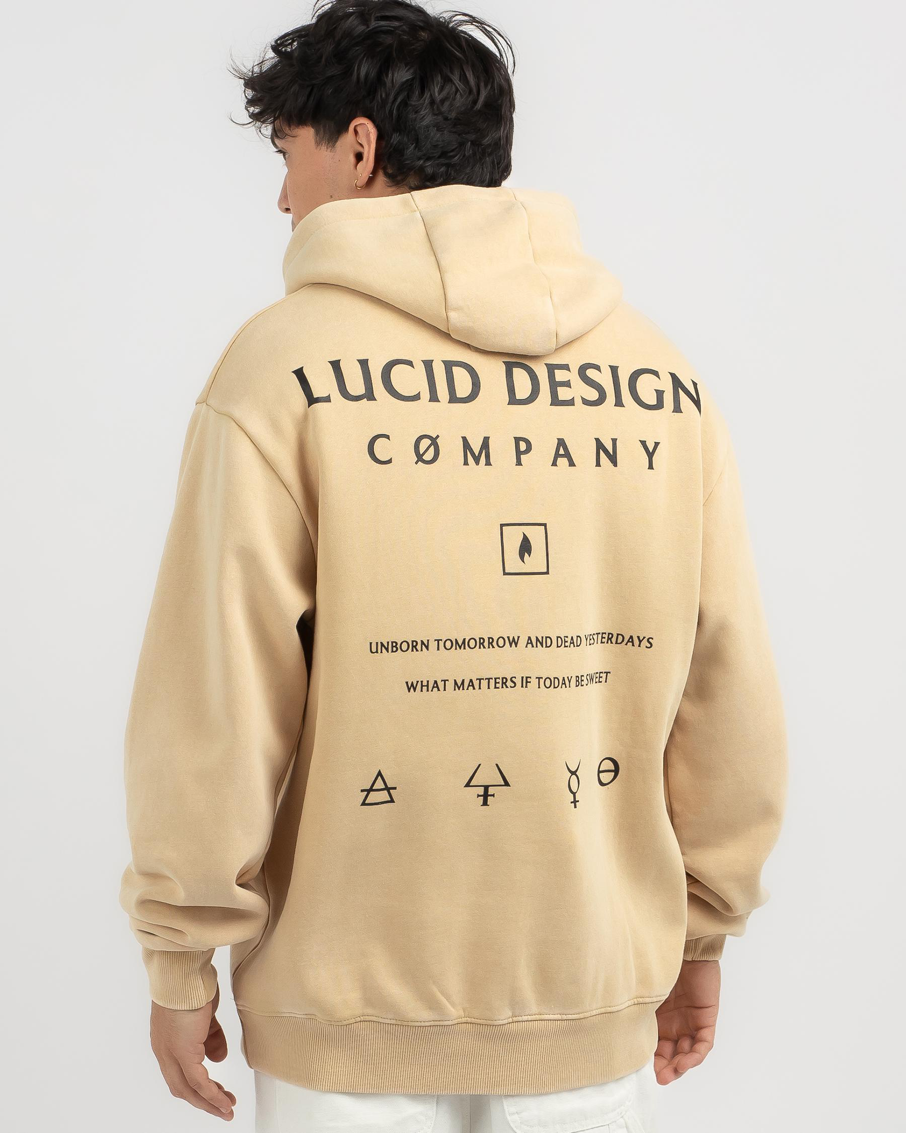 Shop Lucid Aspect Hoodie In Tan Acid - Fast Shipping & Easy Returns ...