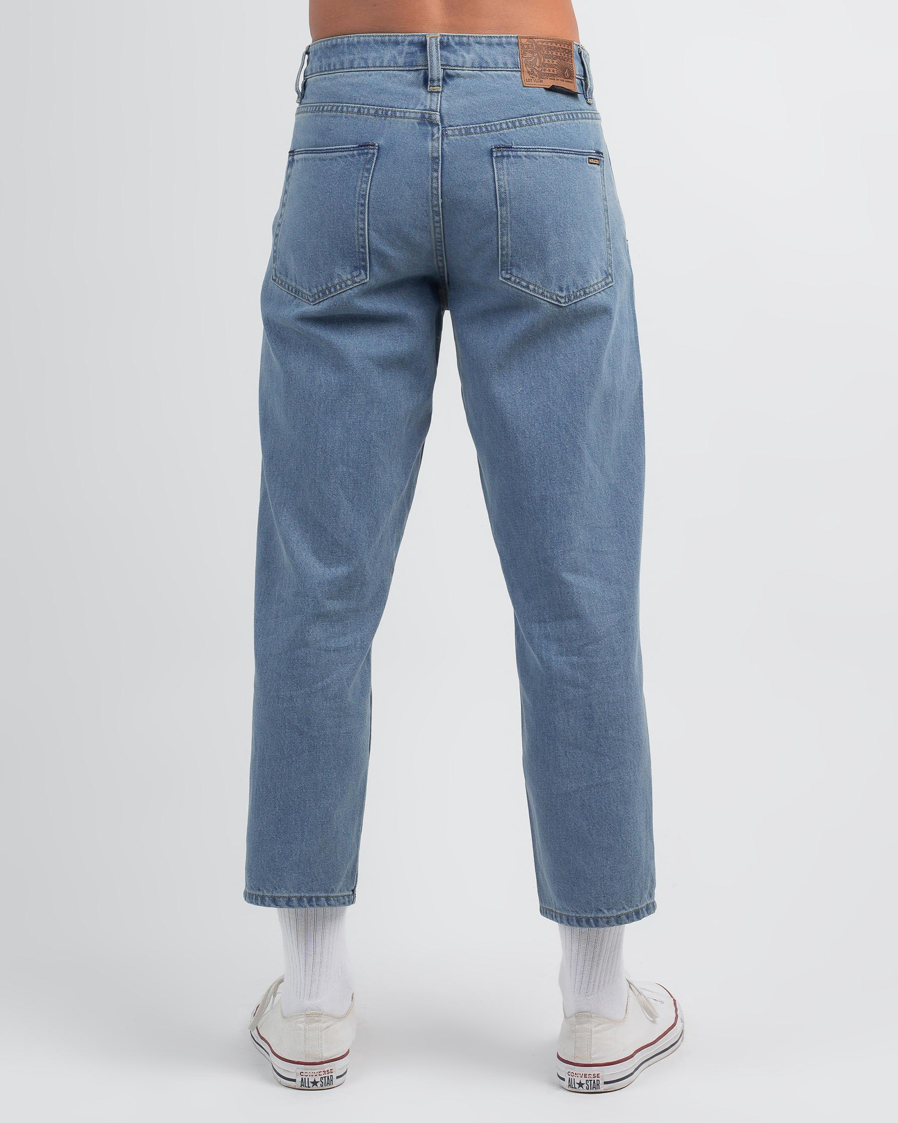 Shop Volcom Modown Tapered Jeans In Blue - Fast Shipping & Easy Returns ...