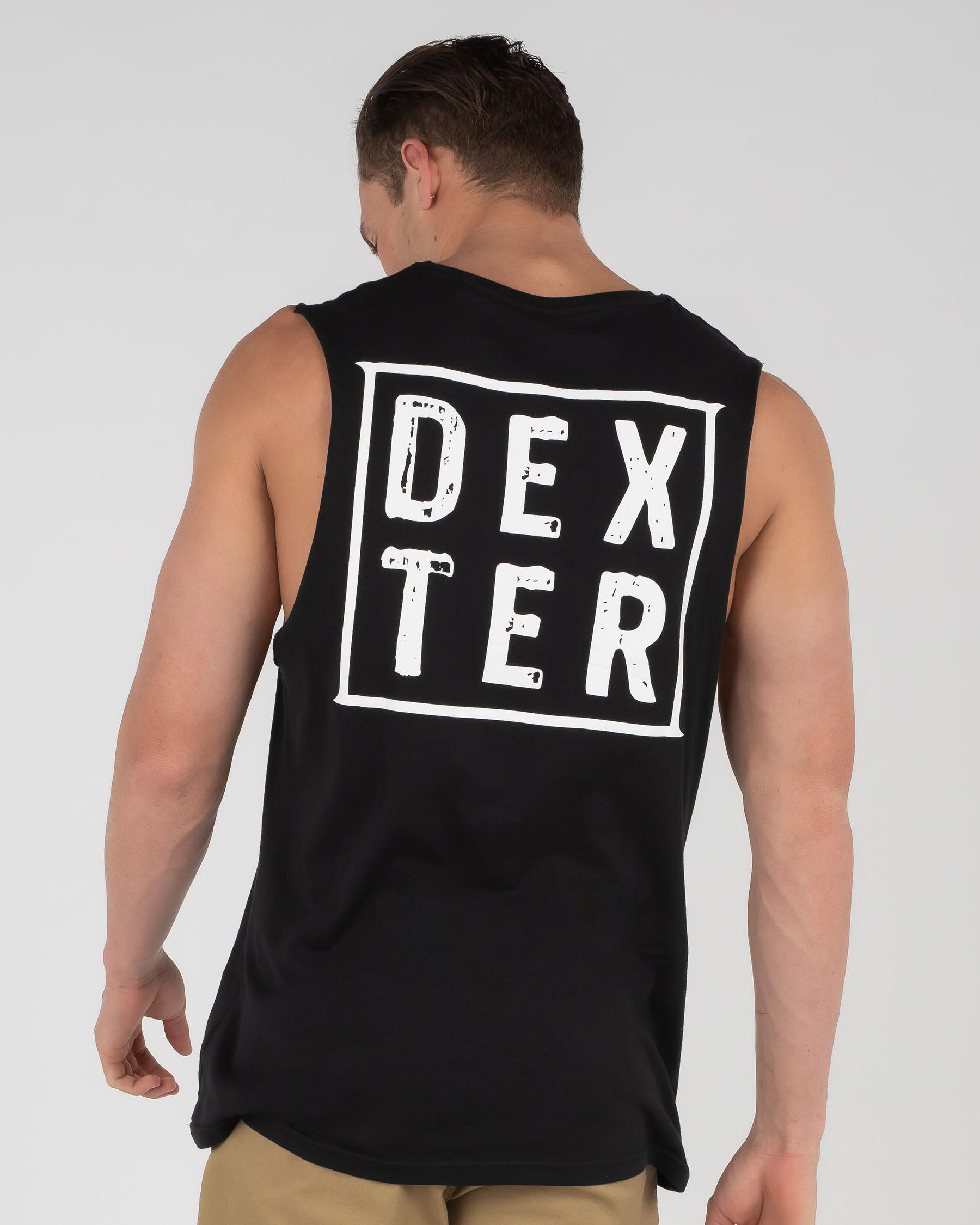 Shop Dexter Puncture Muscle Tank In Black - Fast Shipping & Easy ...