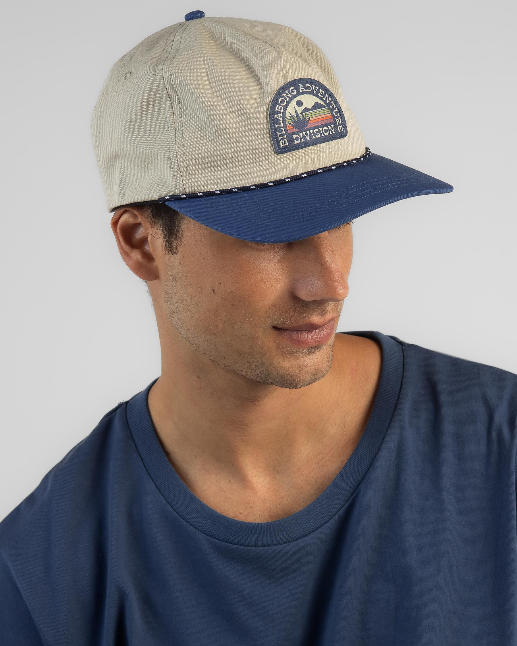 Shop Billabong Adiv Snapback Cap In Space Blue - Fast Shipping & Easy ...