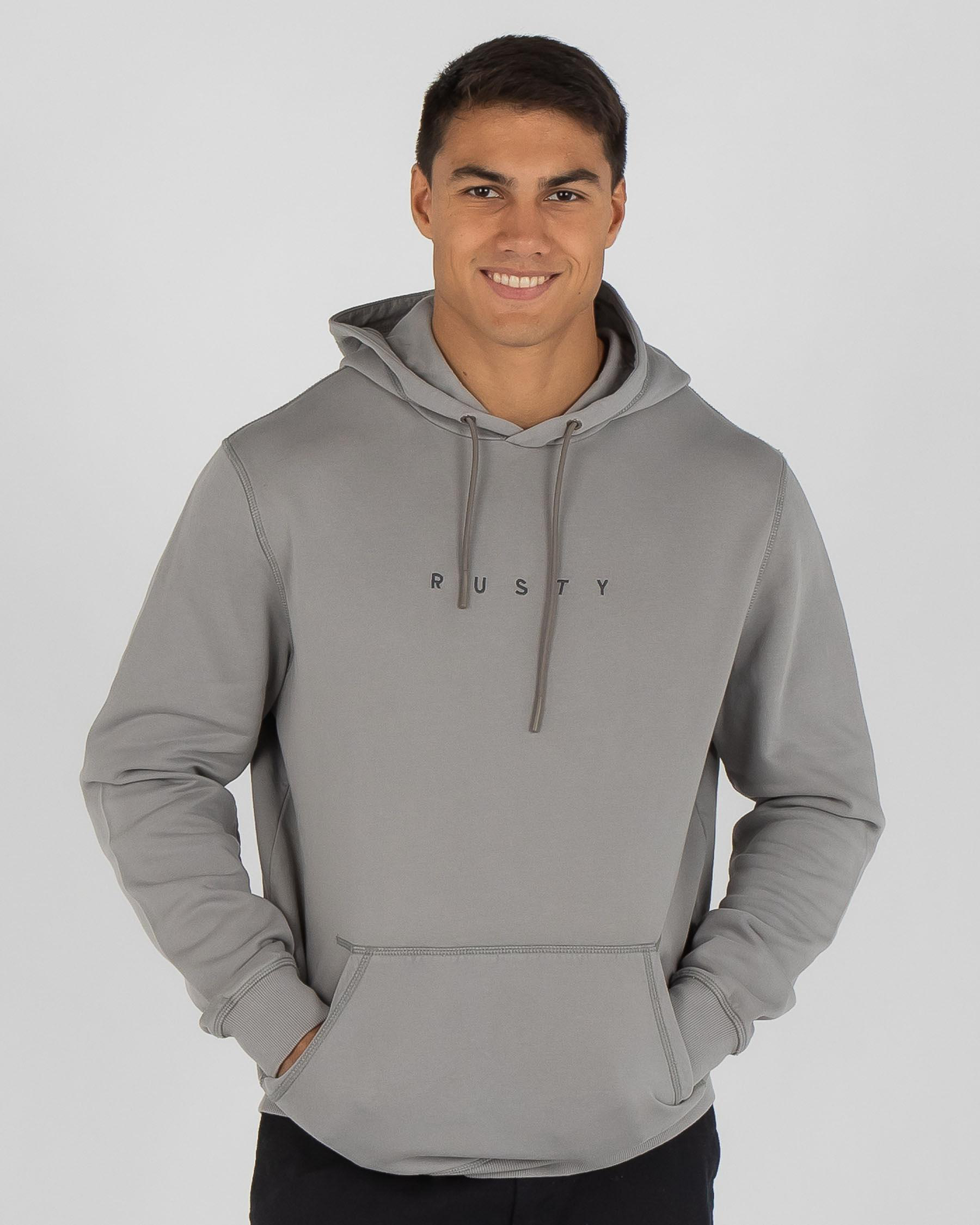 Shop Rusty Special Cut Hoodie In Frost Grey - Fast Shipping & Easy ...