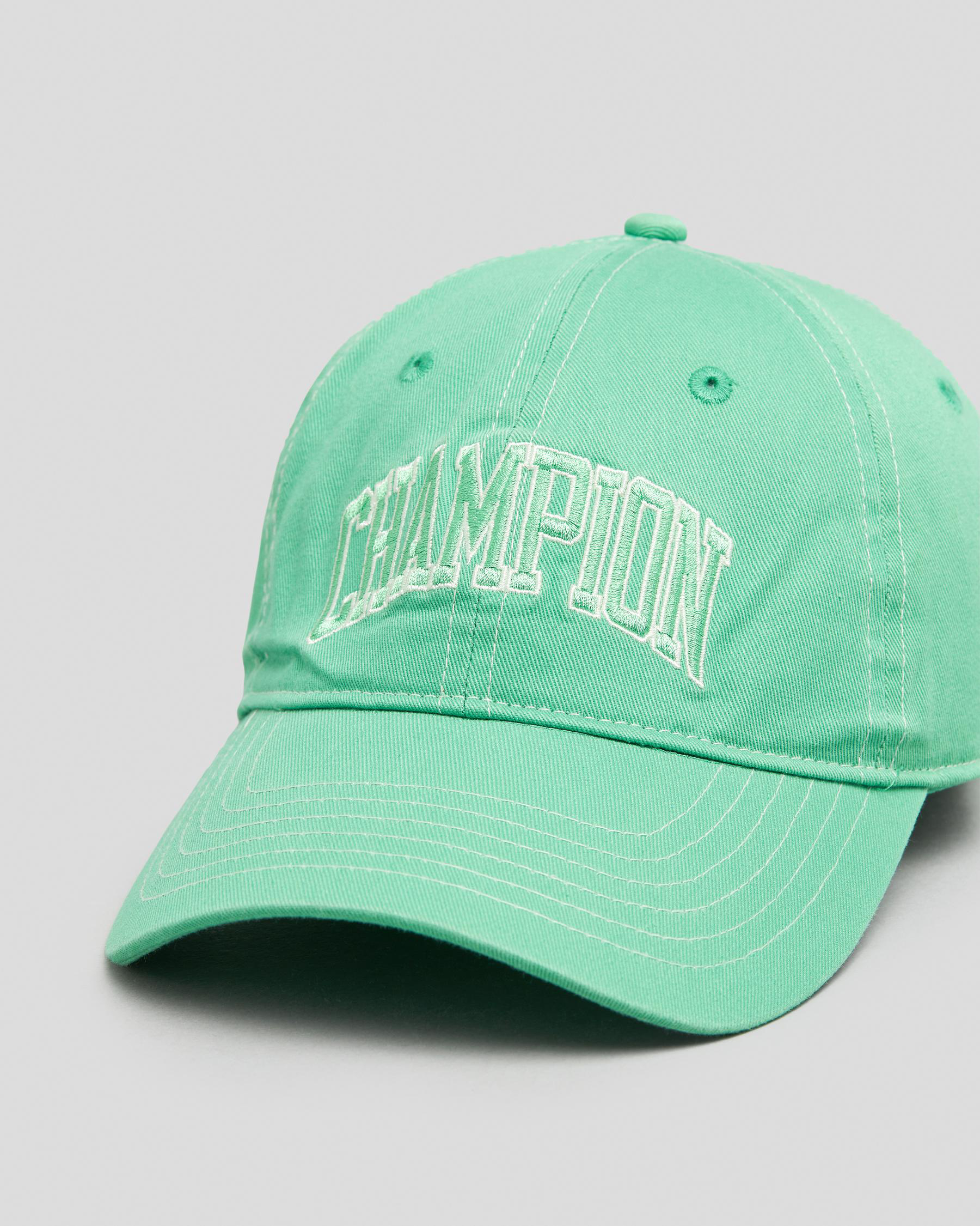Shop Champion Contrast Stitch Cap In Green Crisp - Fast Shipping & Easy ...