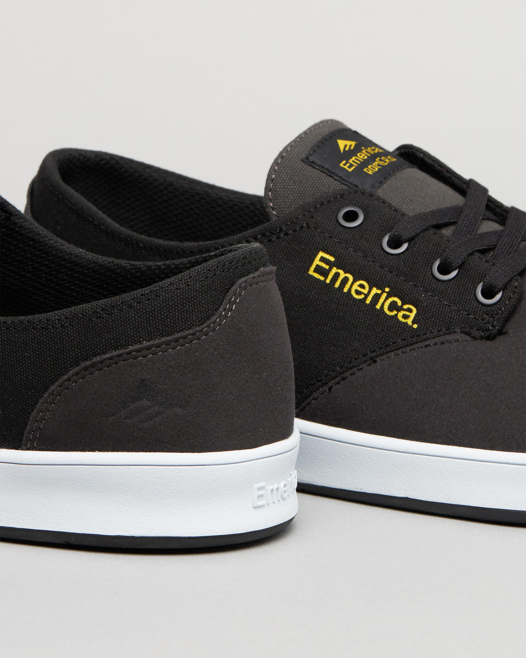 Shop Emerica Romero Laced Shoes In Grey/black/yellow - Fast Shipping ...
