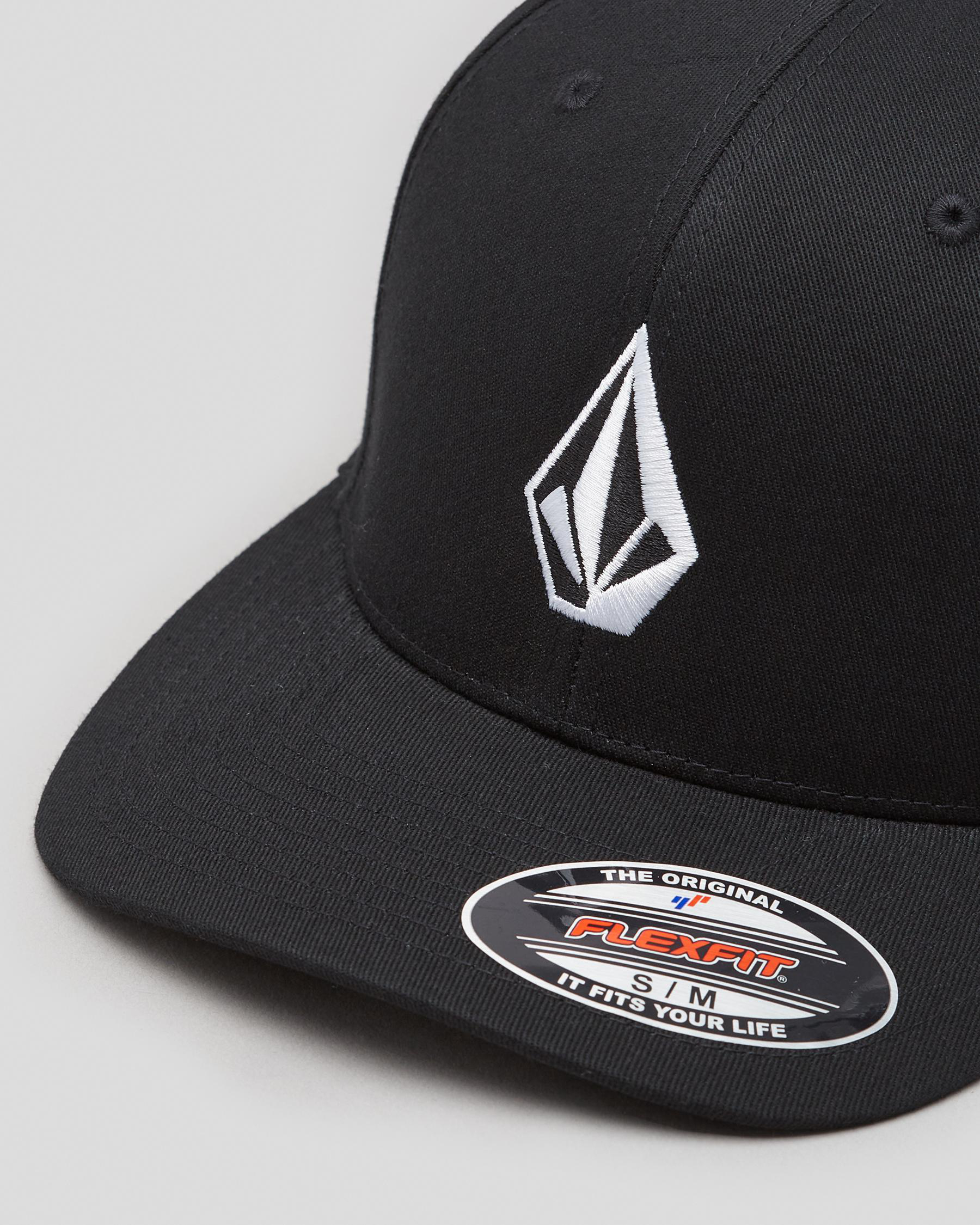 Shop Volcom Full Stone Xfit Cap In Black - Fast Shipping & Easy Returns ...