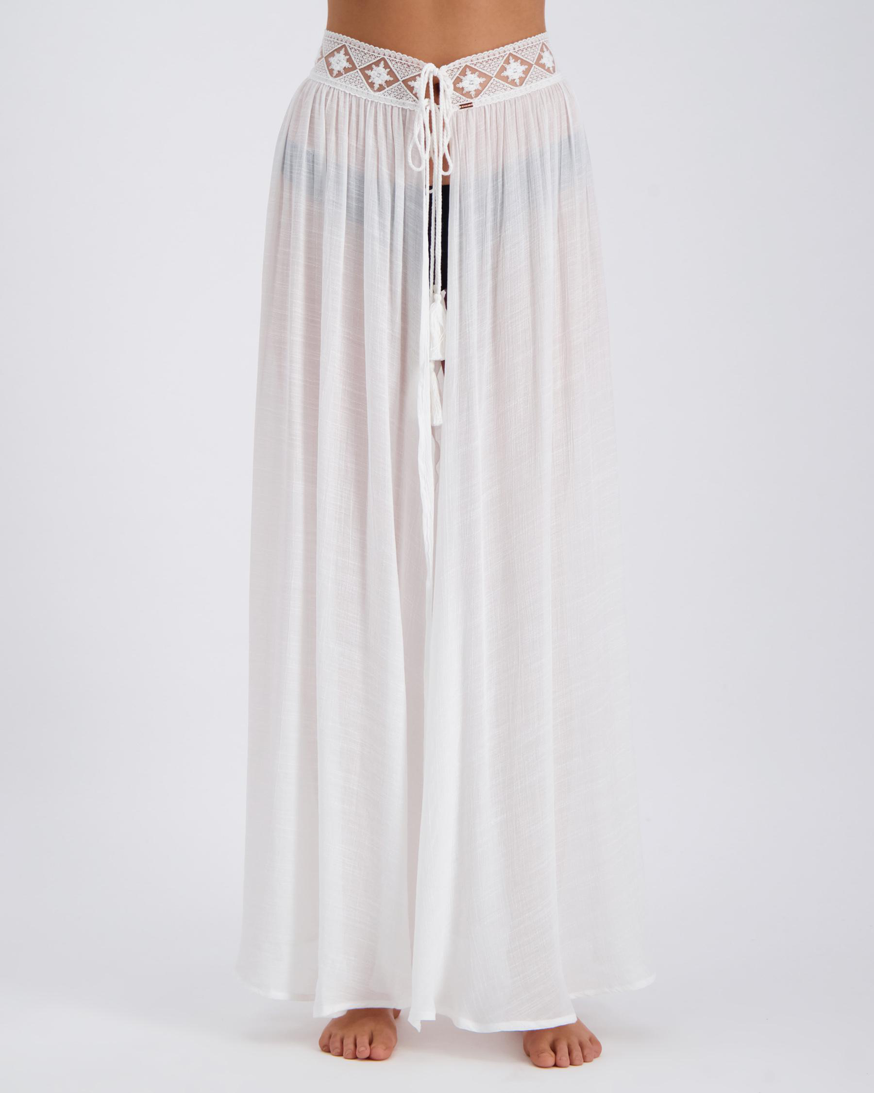 Shop Kaiami Ocean Wrap Beach Cover In White - Fast Shipping & Easy ...
