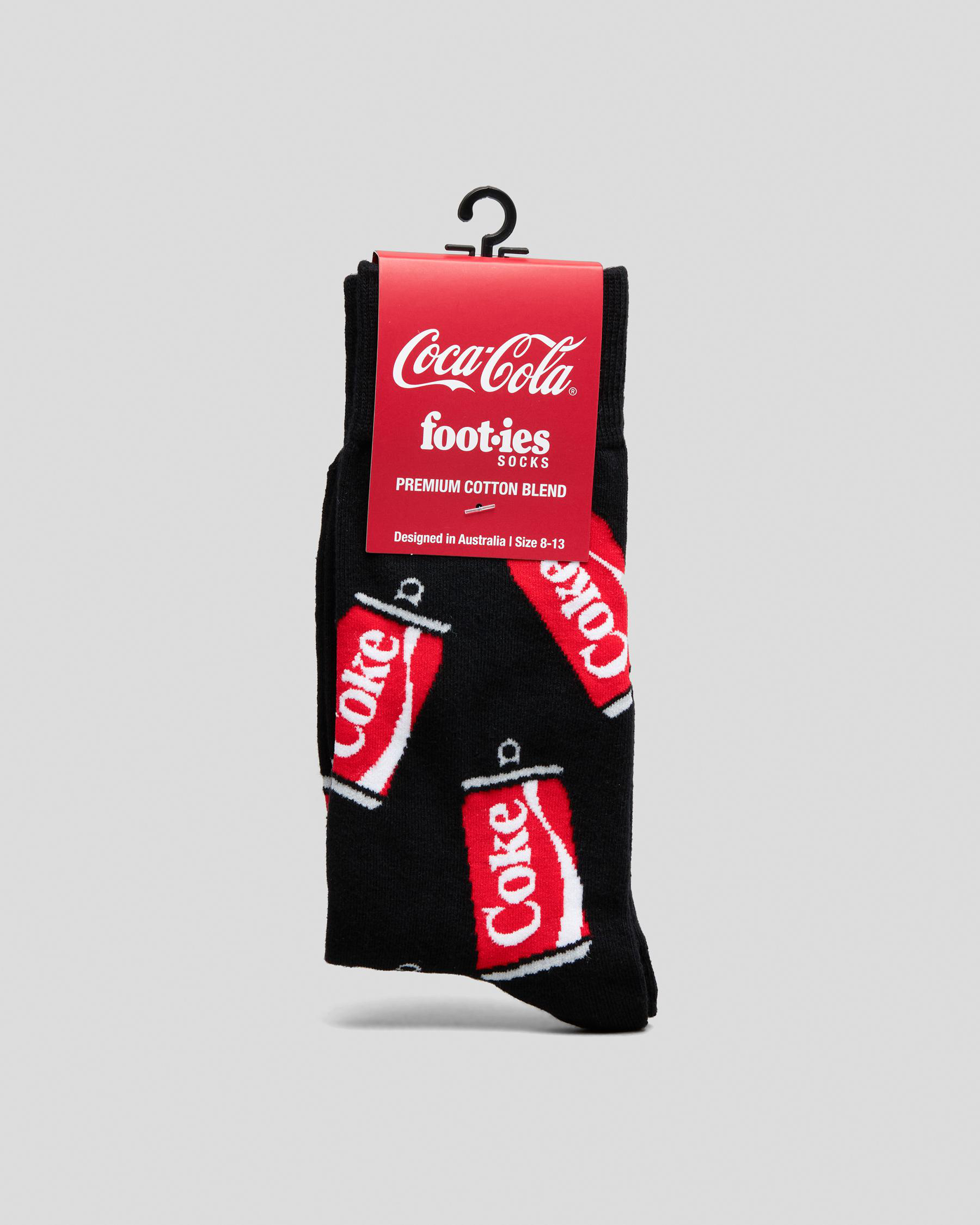 Shop FOOT-IES Coke Cans Socks In Black - Fast Shipping & Easy Returns ...