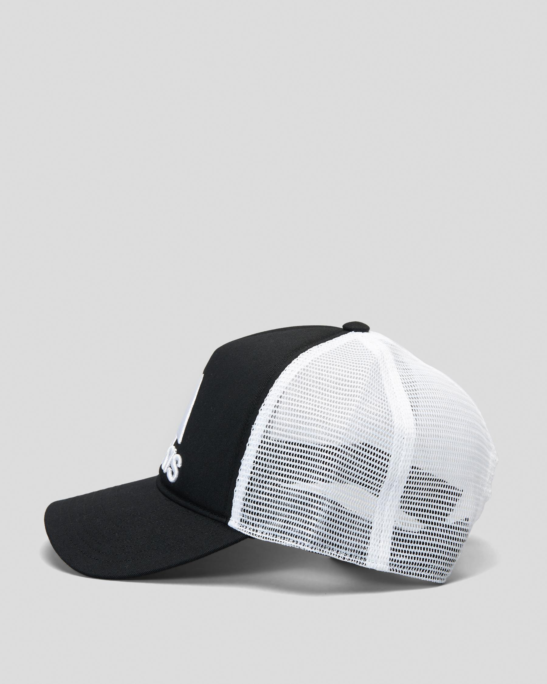 Shop adidas Trucker Cap In Black/white - Fast Shipping & Easy Returns ...