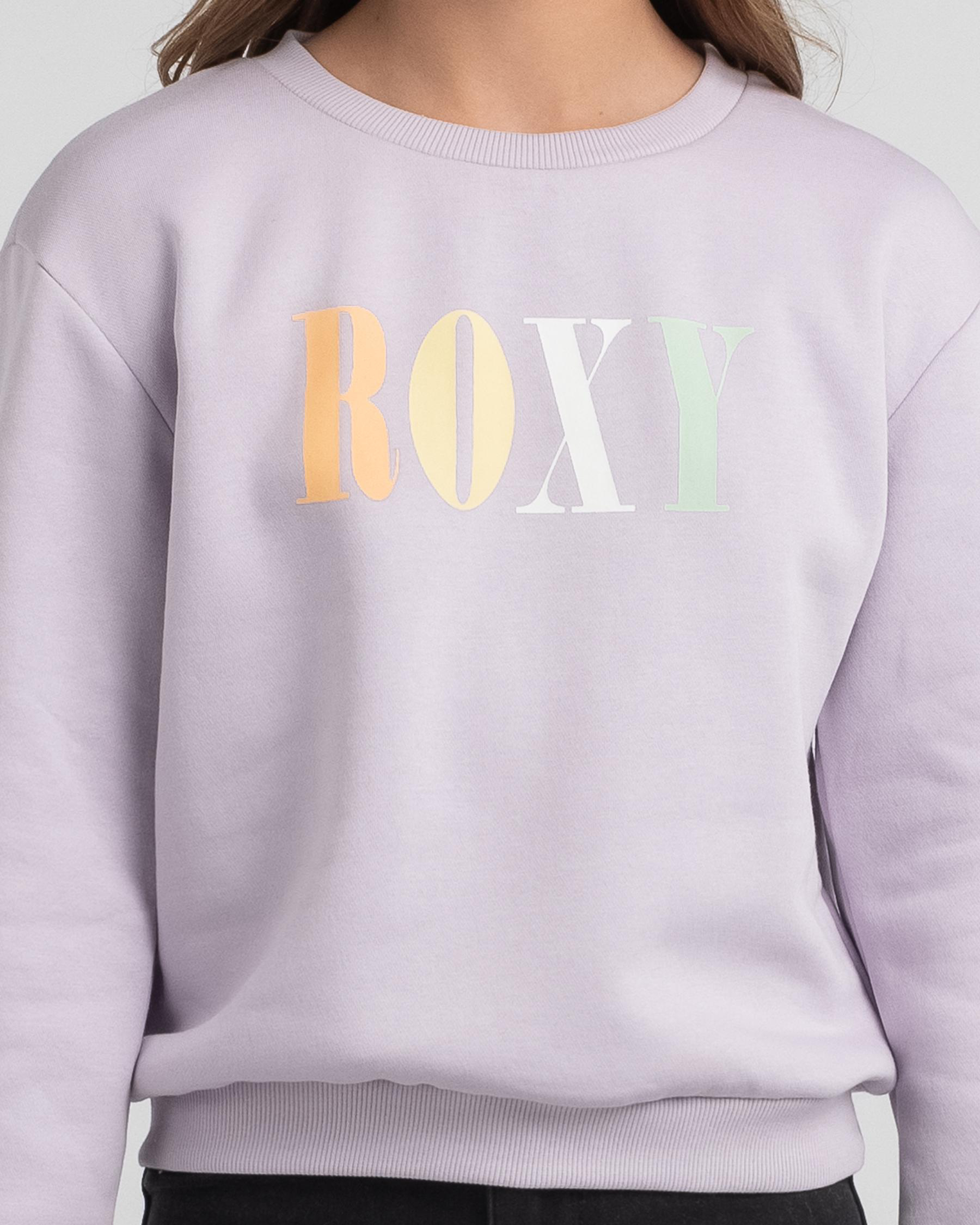 Shop Roxy Girls' Spring Day Sweatshirt In Orchid Petal - Fast Shipping ...