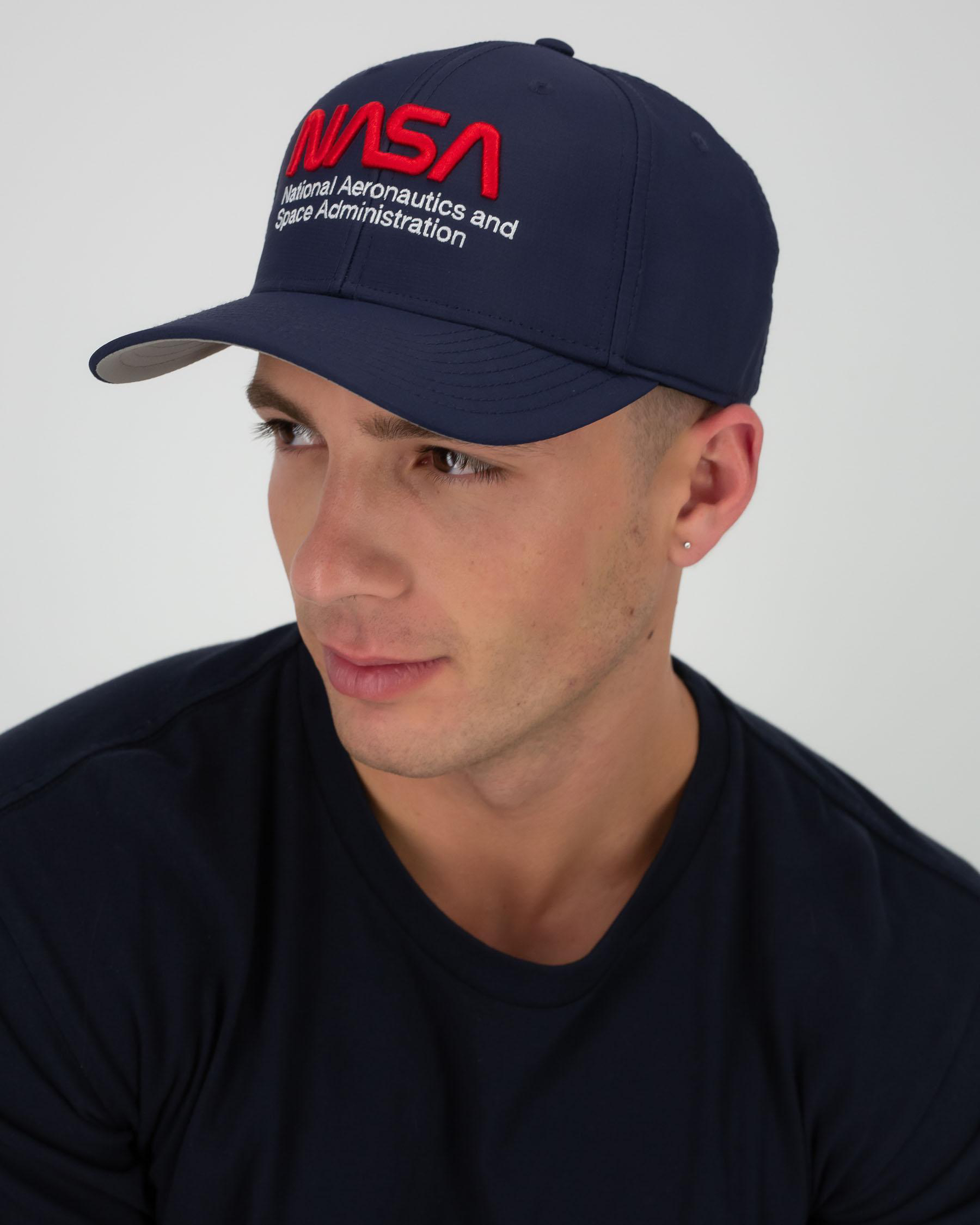 American Needle NASA Aero Bruxton Cap In Navy - FREE* Shipping & Easy ...