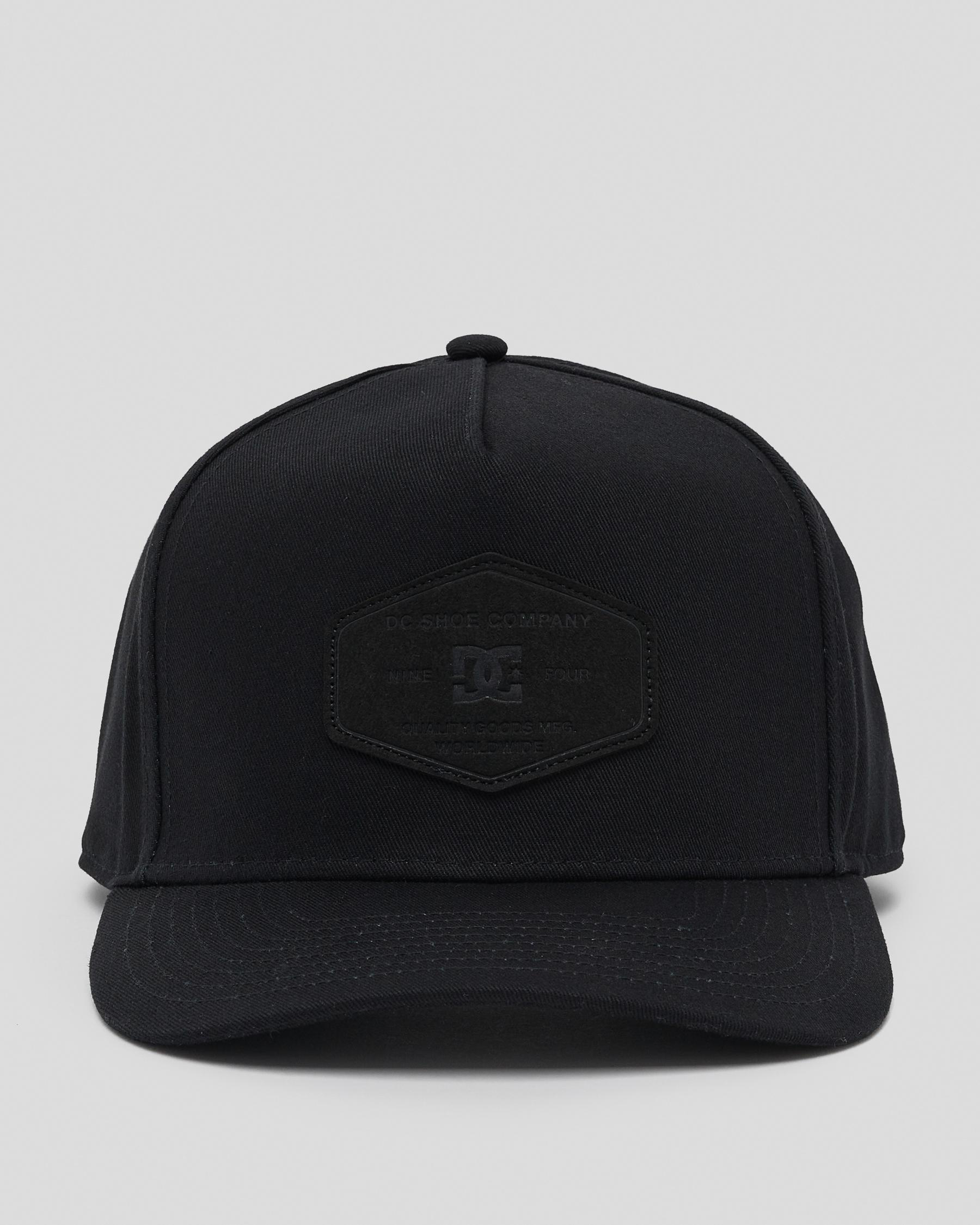 Shop DC Shoes Strikers Snapback Cap In Black - Fast Shipping & Easy ...