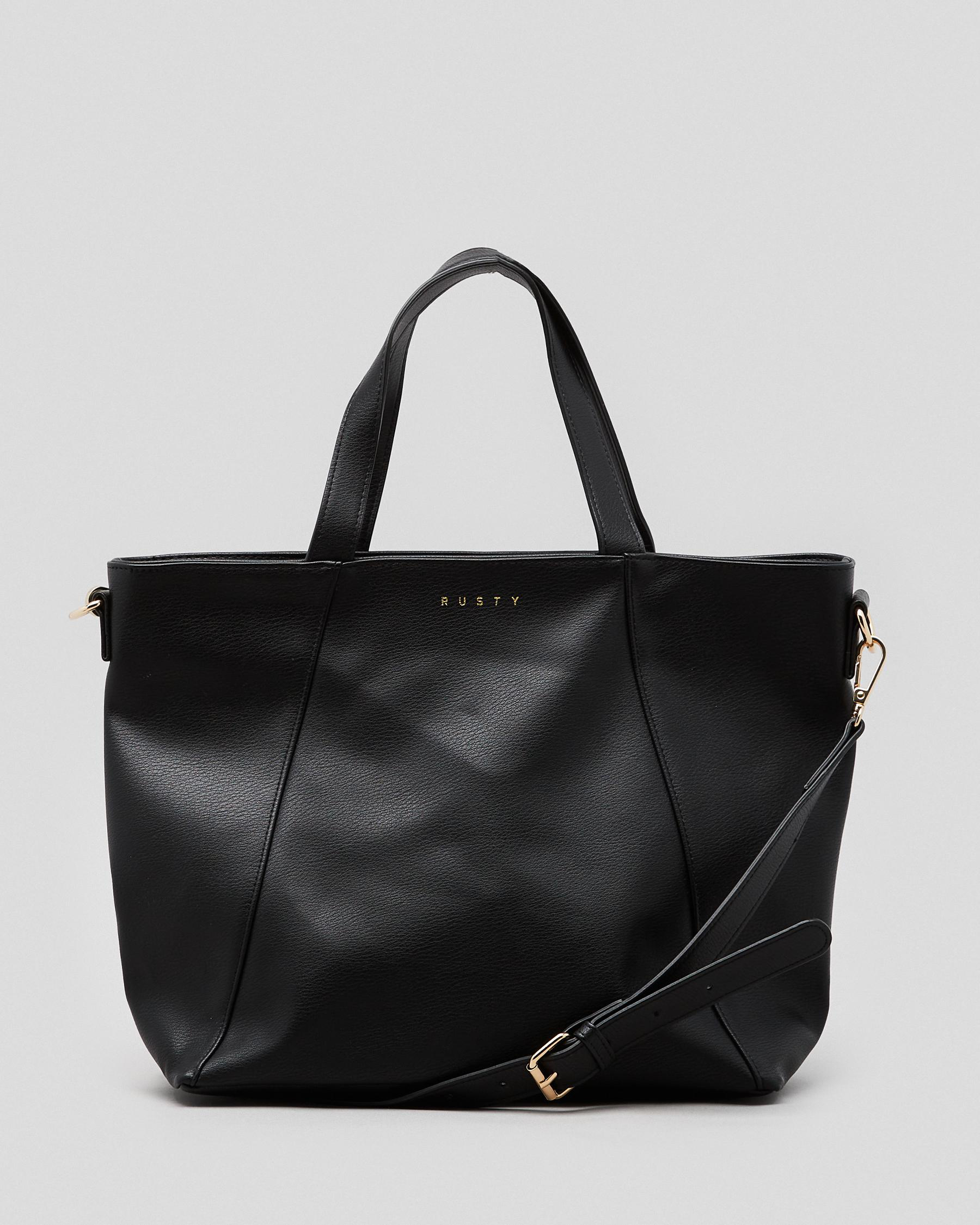 Shop Rusty Genesis Hand Bag In Black - Fast Shipping & Easy Returns ...