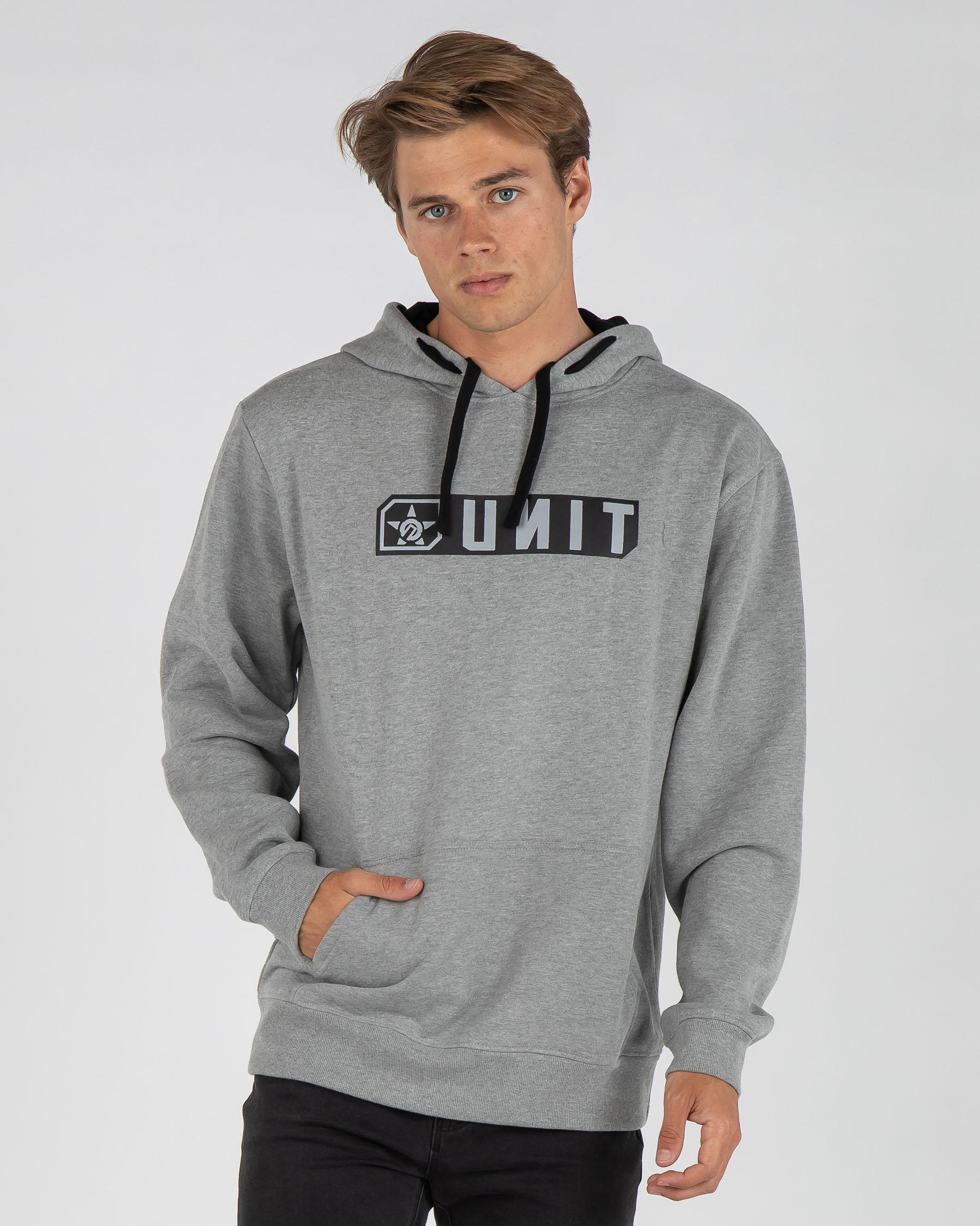Shop Unit Stride Hoodie In Grey Marle - Fast Shipping & Easy Returns ...