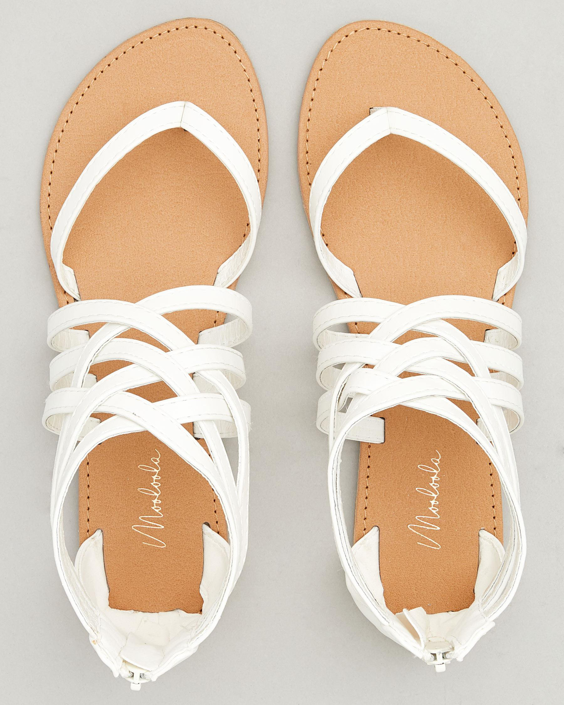 Shop Mooloola Carter Sandals In White - Fast Shipping & Easy Returns ...