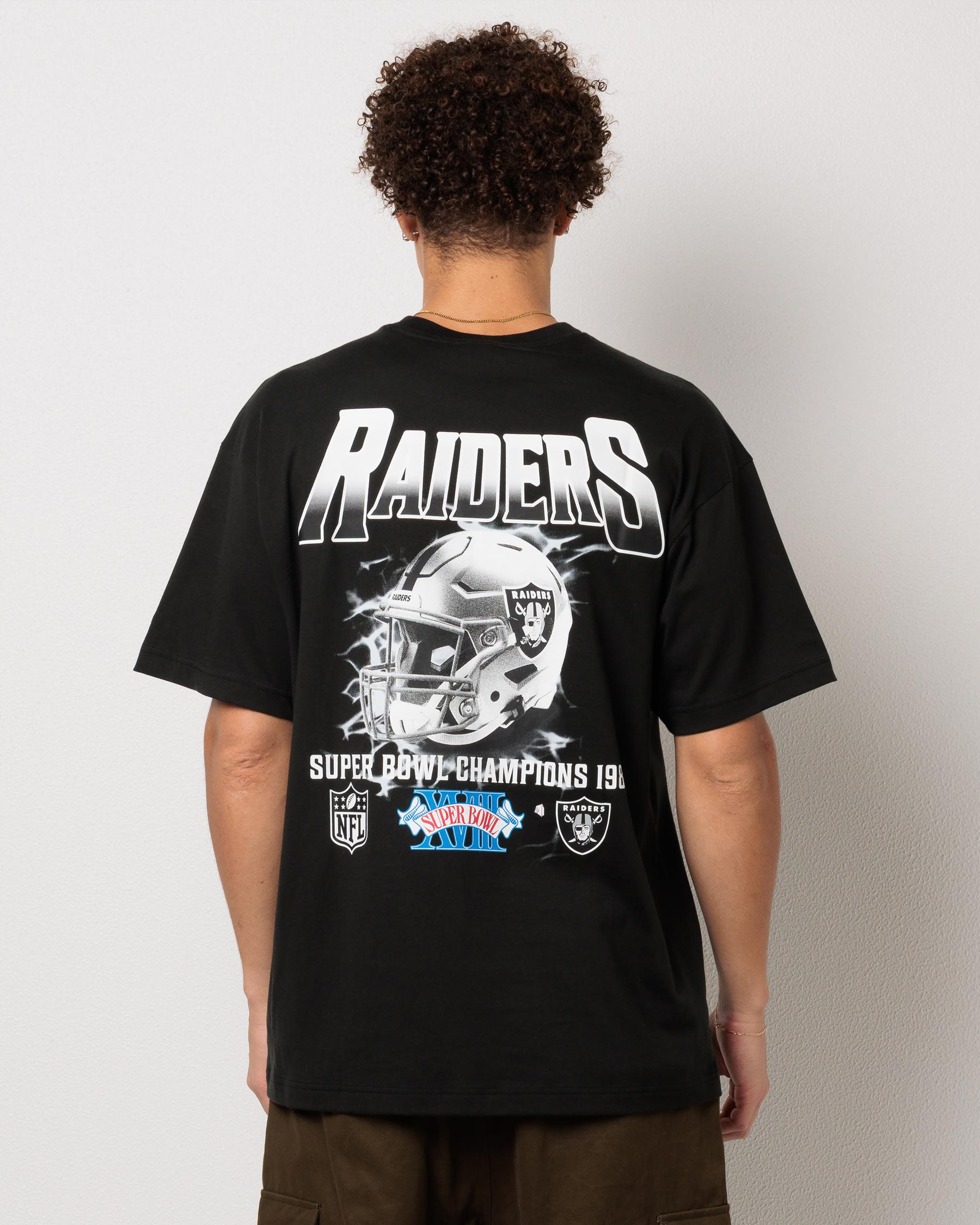 Shop New Era NFL Champs Chiefs T-Shirt In Black - Fast Shipping & Easy ...