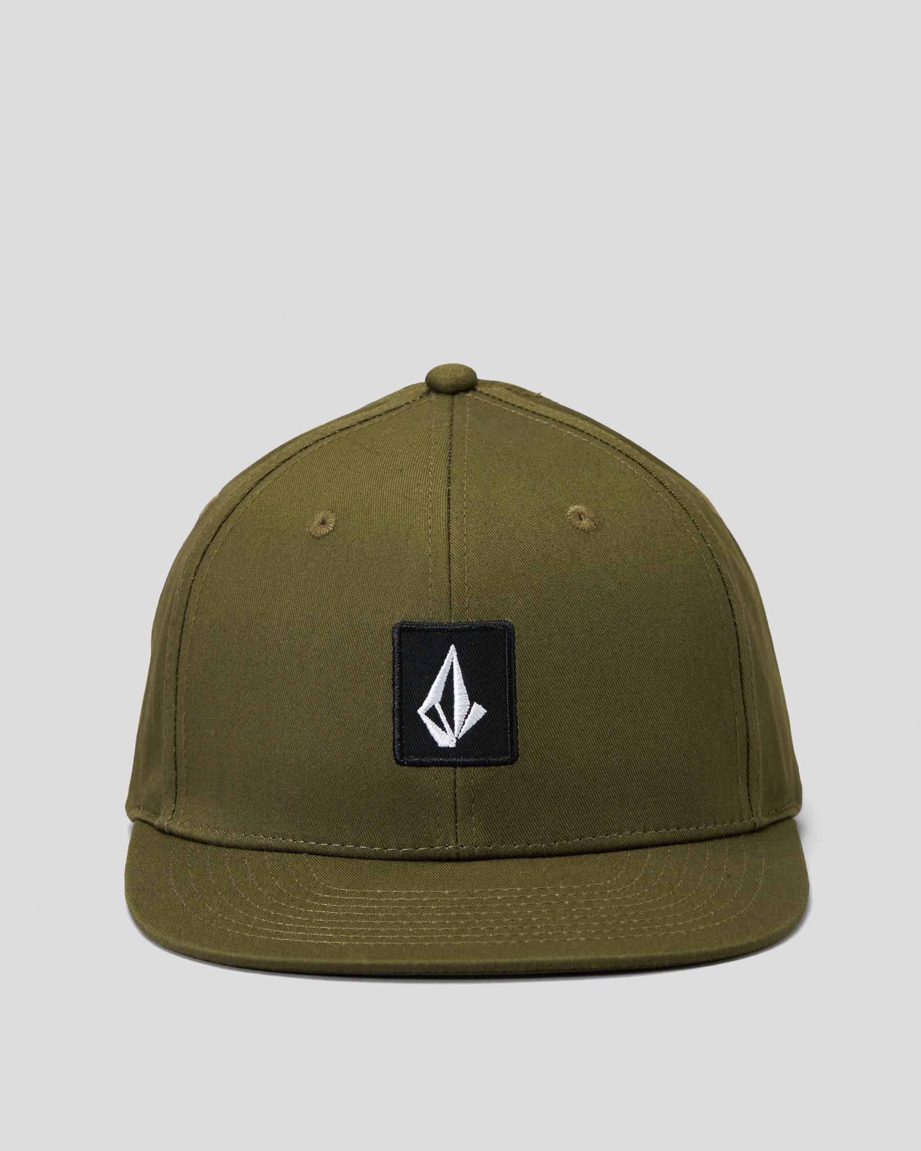 Shop Volcom V Square Snapback 2 Cap In Miltary - Fast Shipping & Easy ...