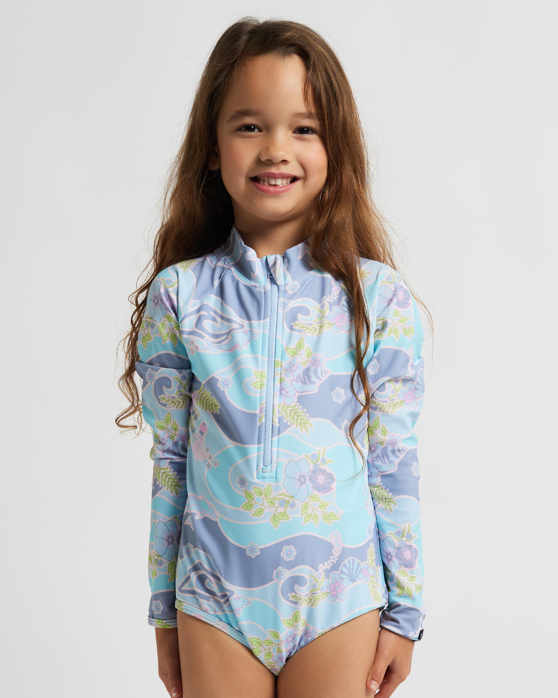 Shop Rip Curl Toddlers' Sunkissed Long Sleeve Surfsuit In Bright Blue - Fast Shipping & Easy ...