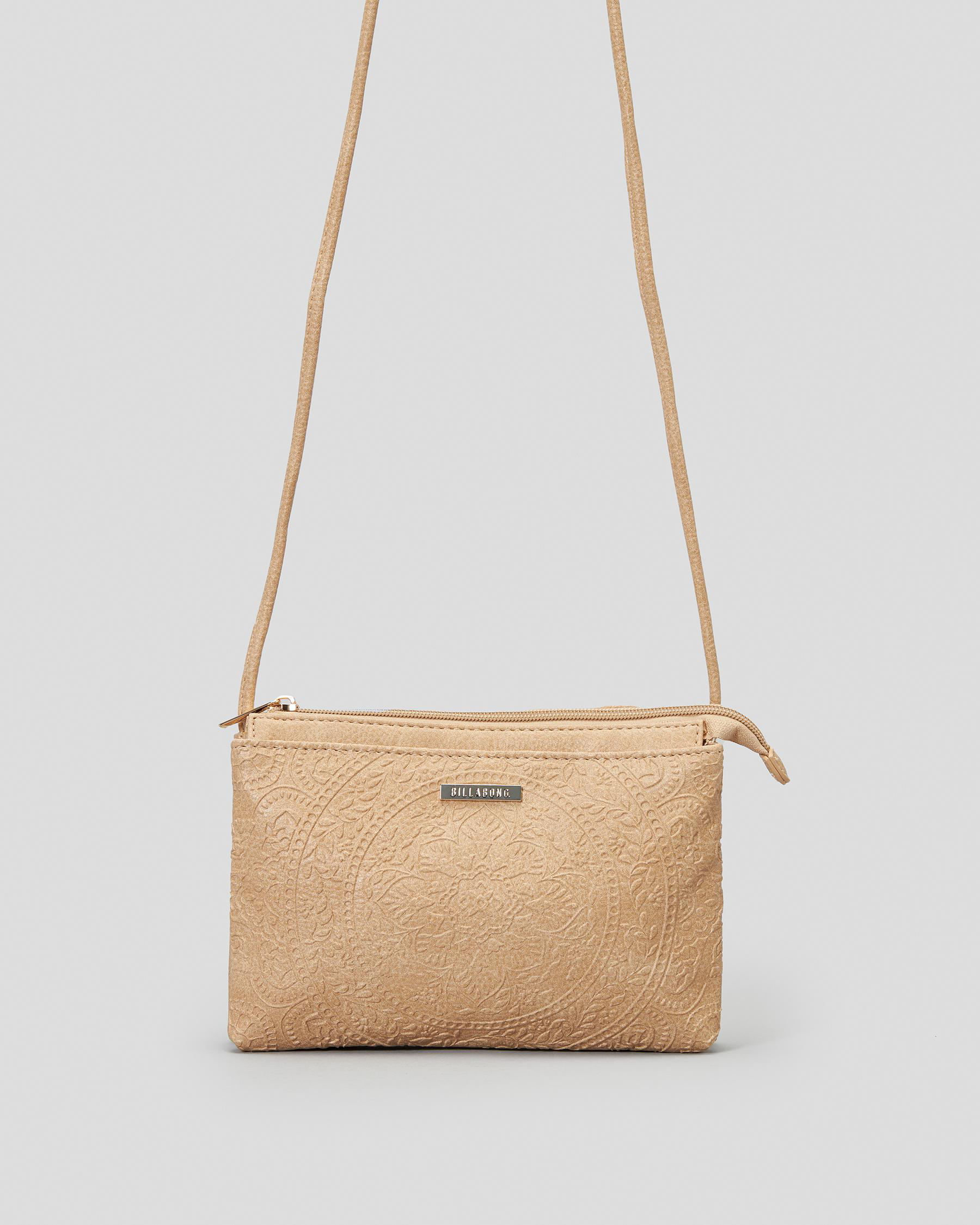 Shop Billabong CB Summerside Festival Crossbody Bag In Tan - Fast ...