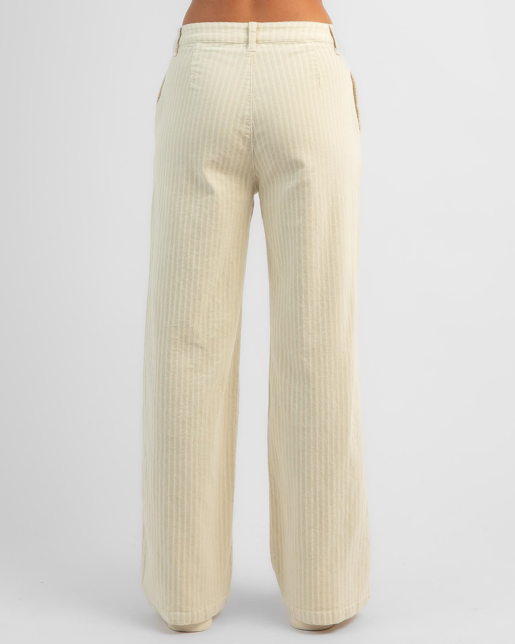 Shop Rusty Amanda Cord Pants In Beach Sand - Fast Shipping & Easy ...