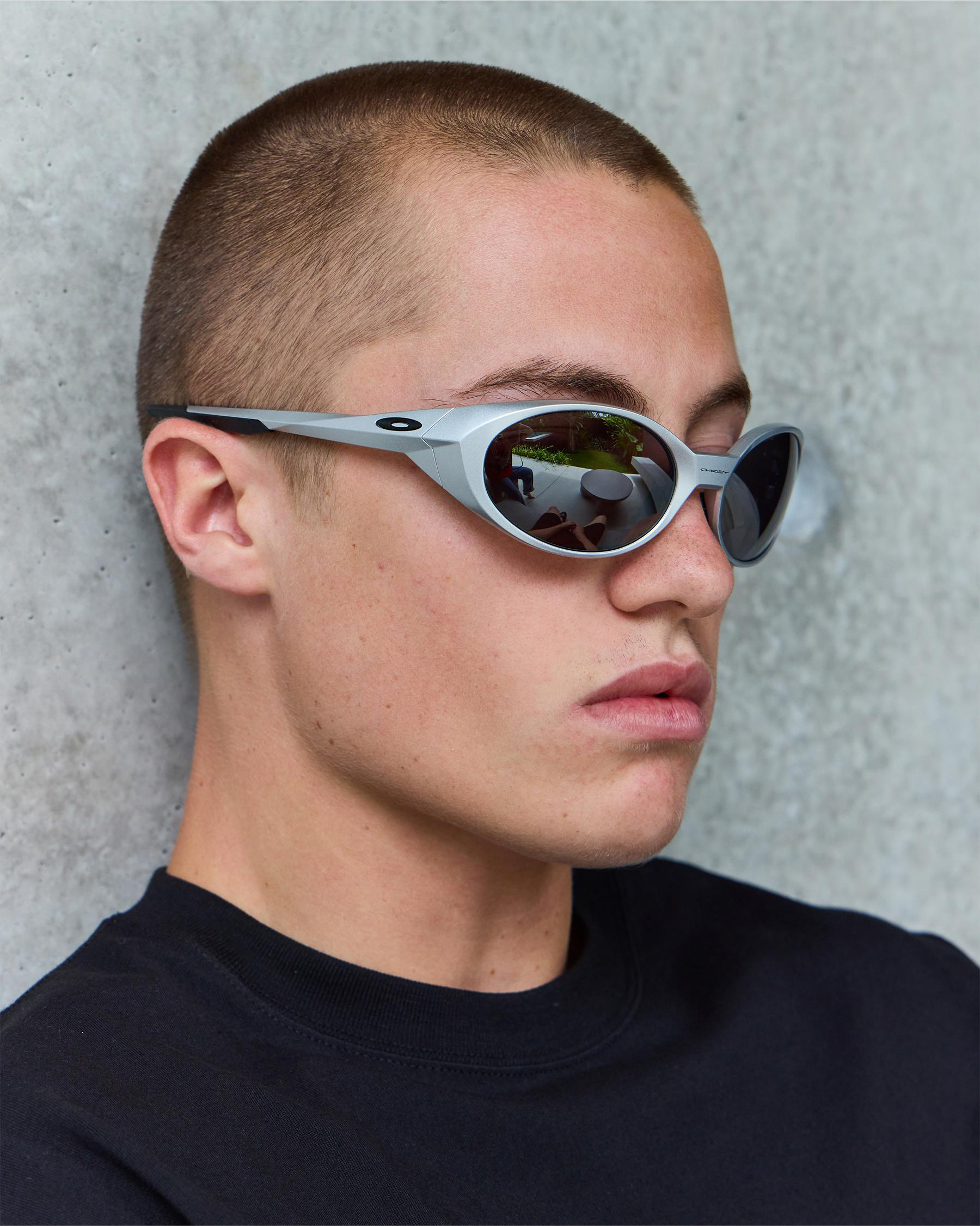 Shop Oakley Eye Jacket Redux Sunglasses In Silver/prizm Black Polar ...