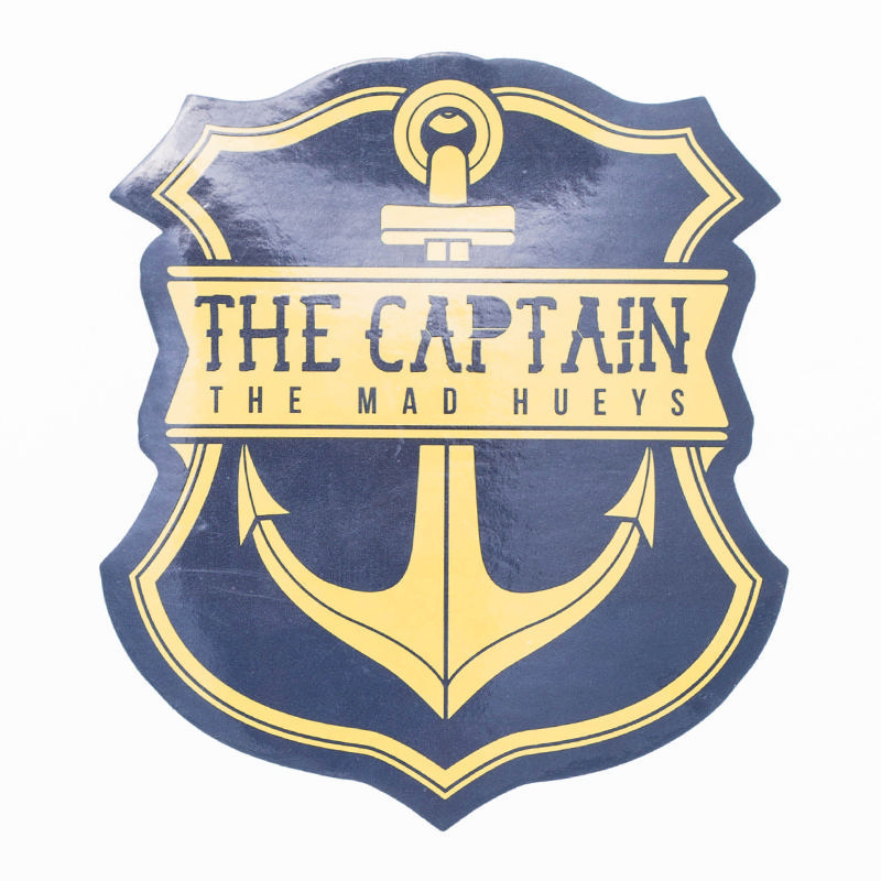 Shop The Mad Hueys Captain Sticker In Navy - Fast Shipping & Easy ...