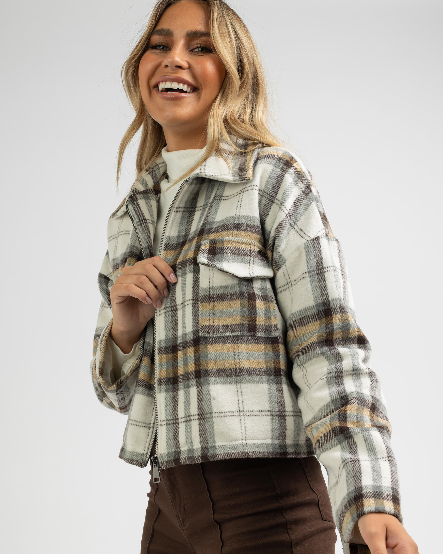 Shop Mooloola Jessie Jacket In Earth - Fast Shipping & Easy Returns ...