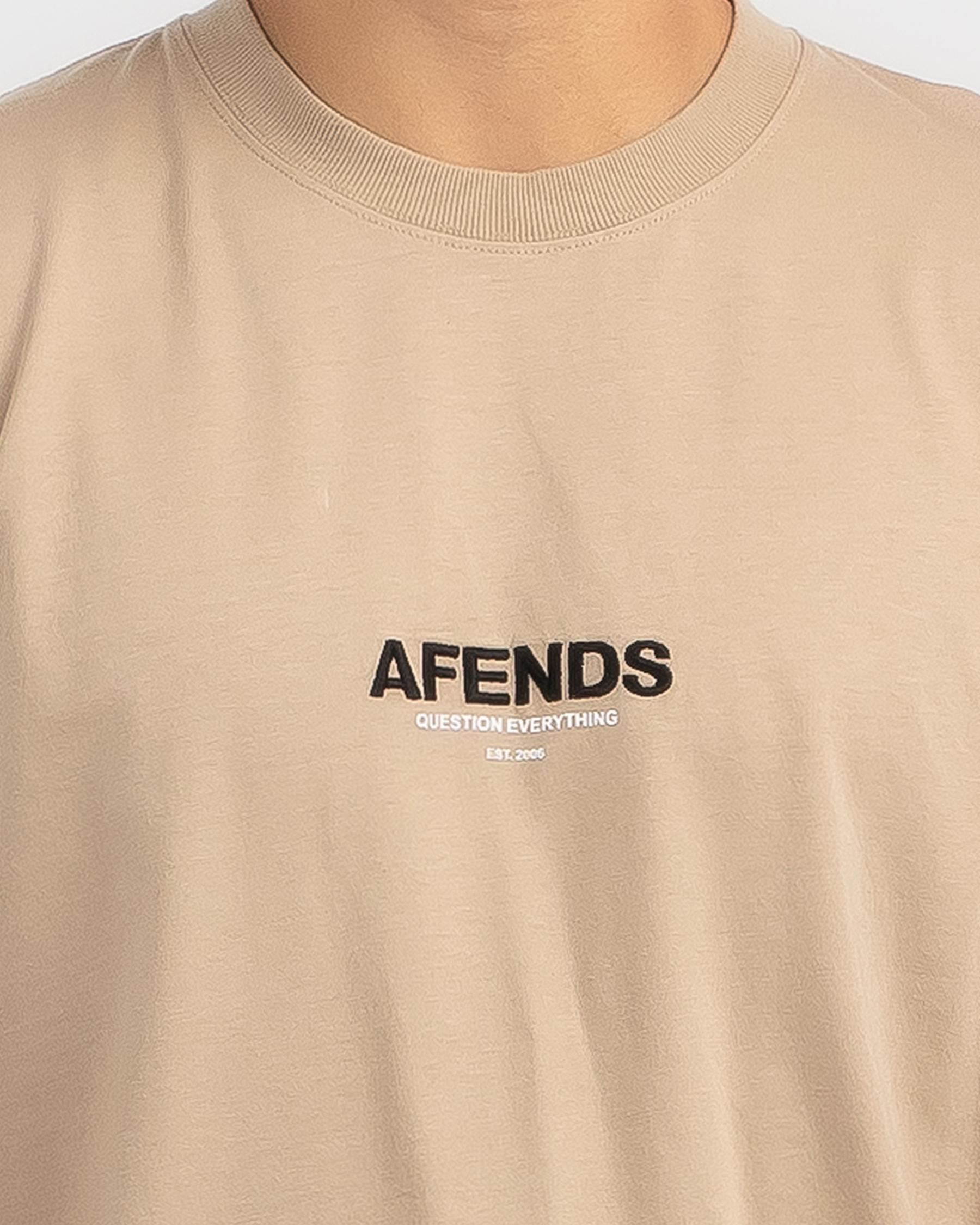 Shop Afends Vinyl T-Shirt In Taupe - Fast Shipping & Easy Returns ...