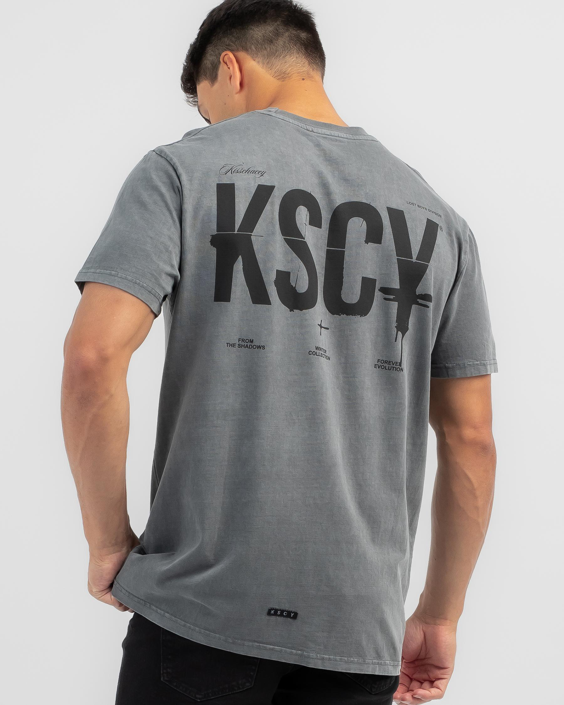 Shop Kiss Chacey Echoes Relaxed Fit T-Shirt In Pigment Asphalt - Fast ...
