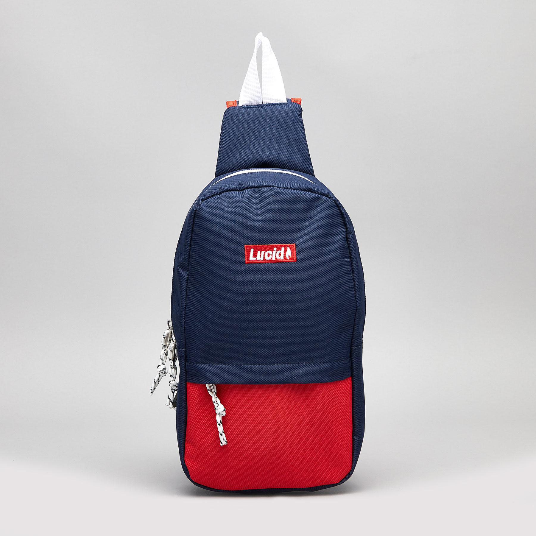 Shop Lucid Monitor Sling Bag In Navy/red - Fast Shipping & Easy Returns ...