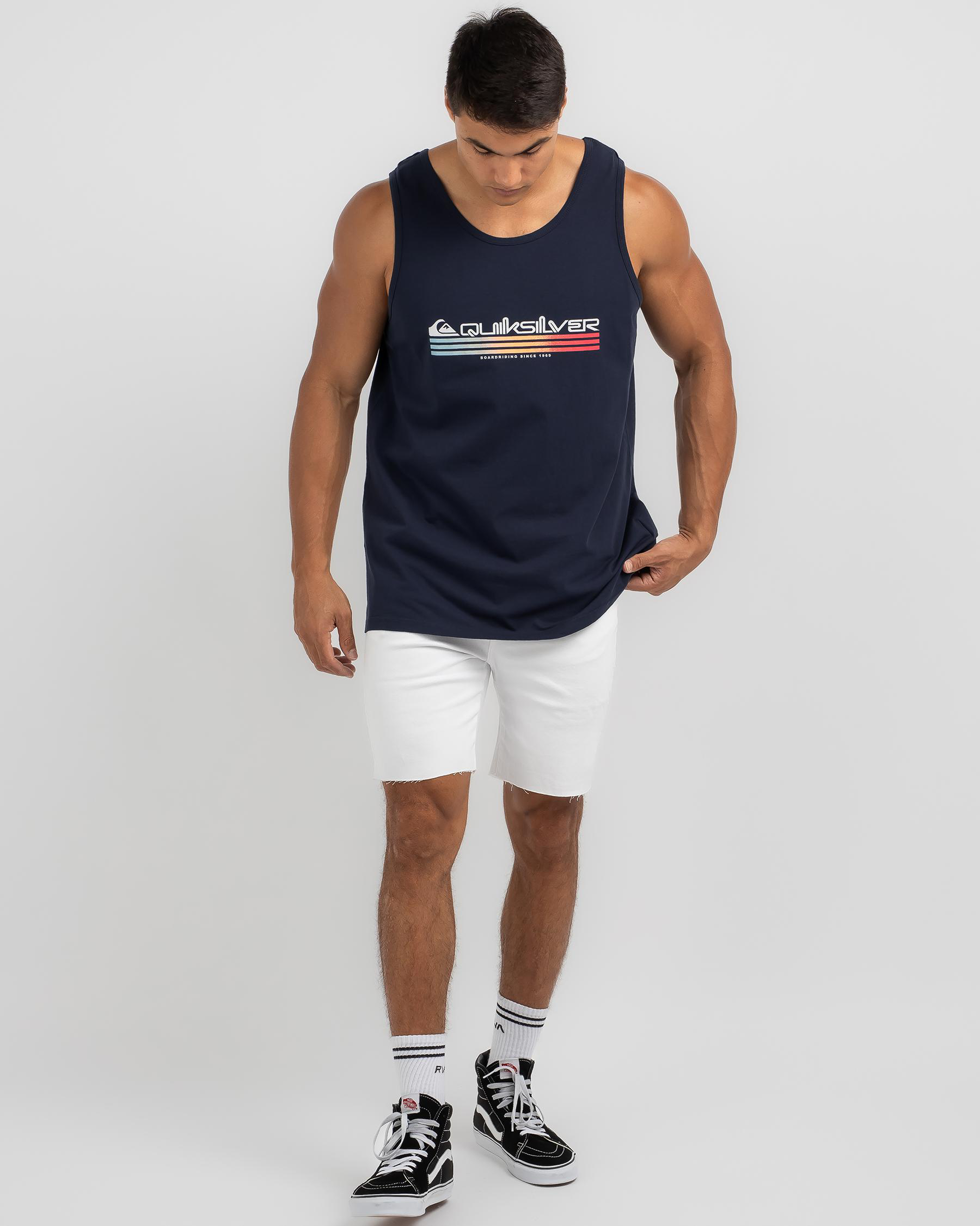 Shop Quiksilver Omni Fill Tank In Total Eclipse - Fast Shipping & Easy ...