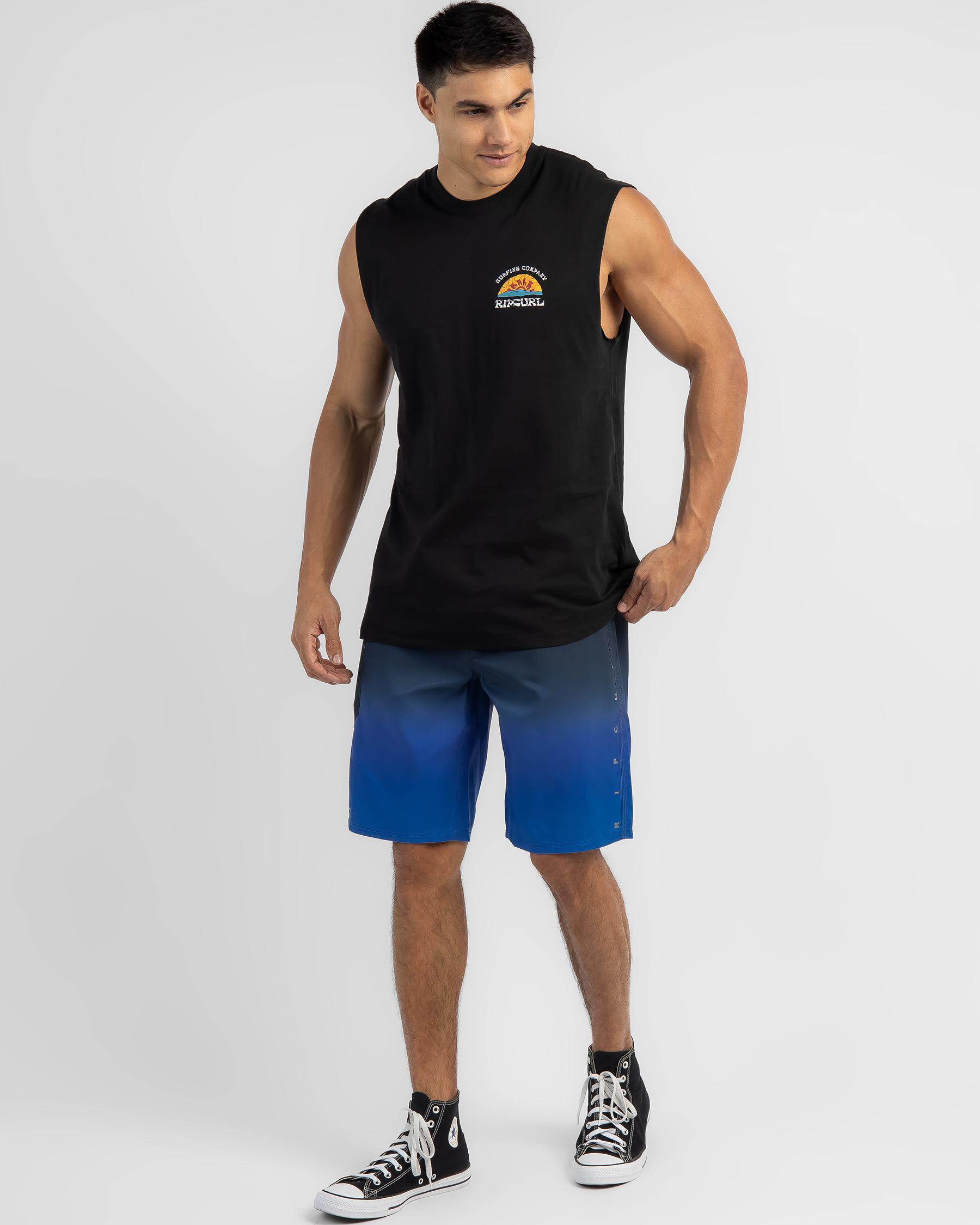 Shop Rip Curl Shock Easy Fit Board Shorts In Navy - Fast Shipping ...