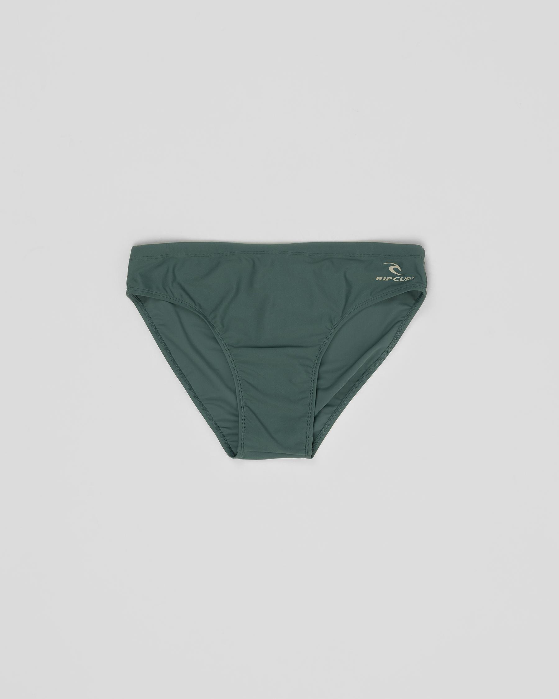 Shop Rip Curl Corp Sluggo Swim Briefs In Bluestone - Fast Shipping ...