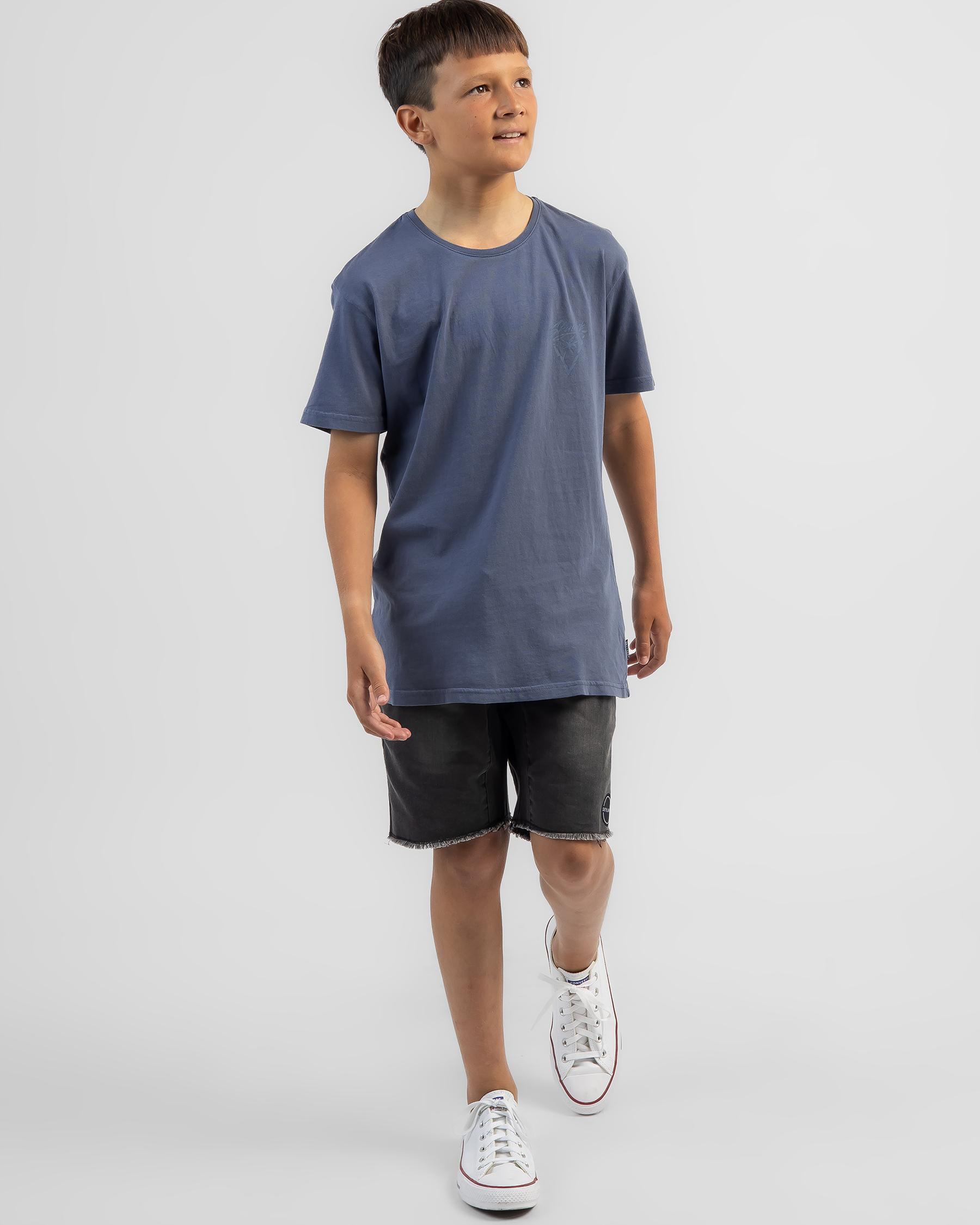 Shop Skylark Boys' Faded T-Shirt In Slate Blue - Fast Shipping & Easy ...